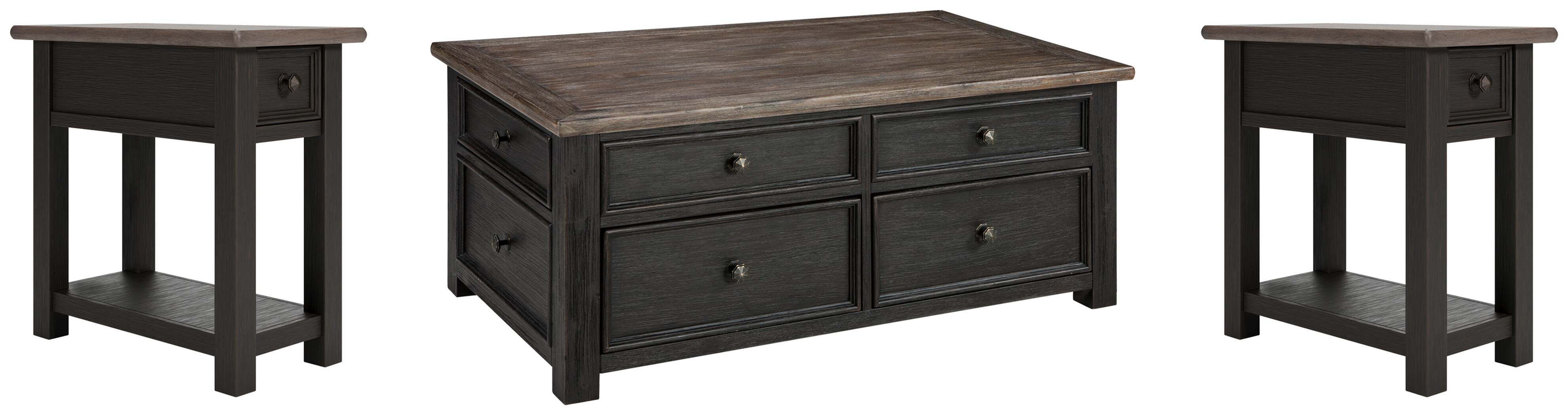 Click here for Tyler Creek Coffee Table with 2 End Tables  Grayis... prices