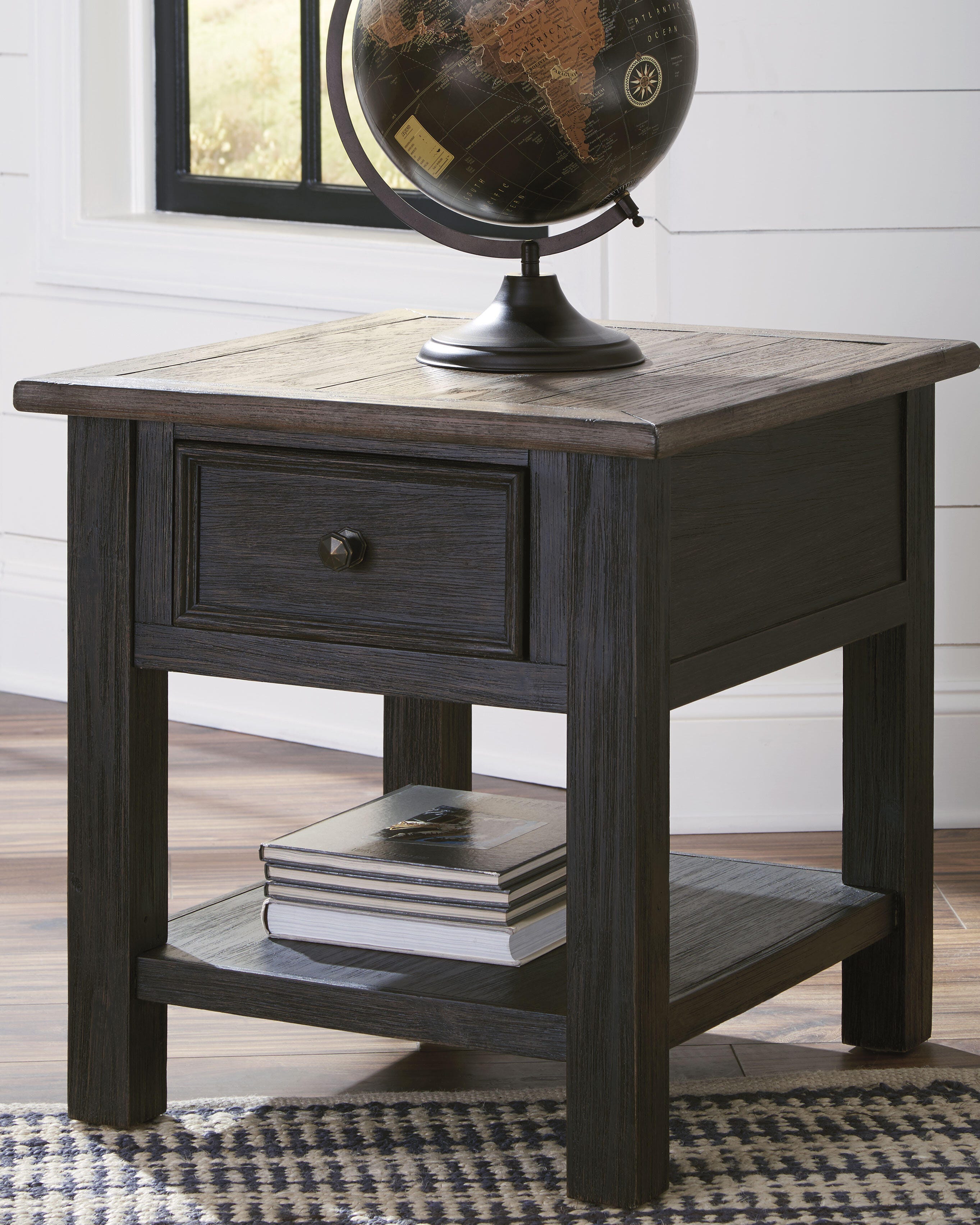 Click here for Tyler Creek End Table  Grayish Brown/Black prices