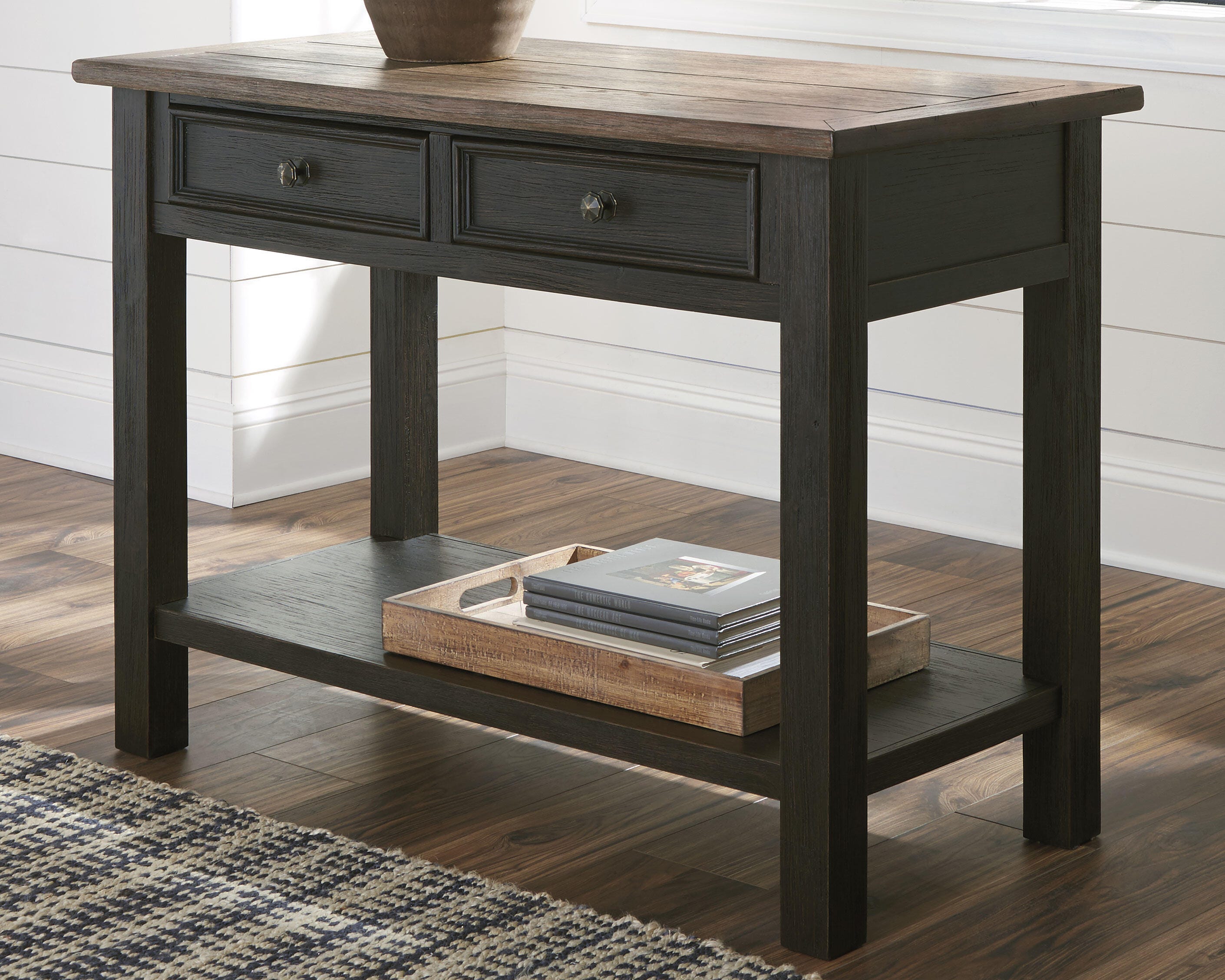 Click here for Tyler Creek 2 Drawer Sofa/Console Table  Grayish B... prices