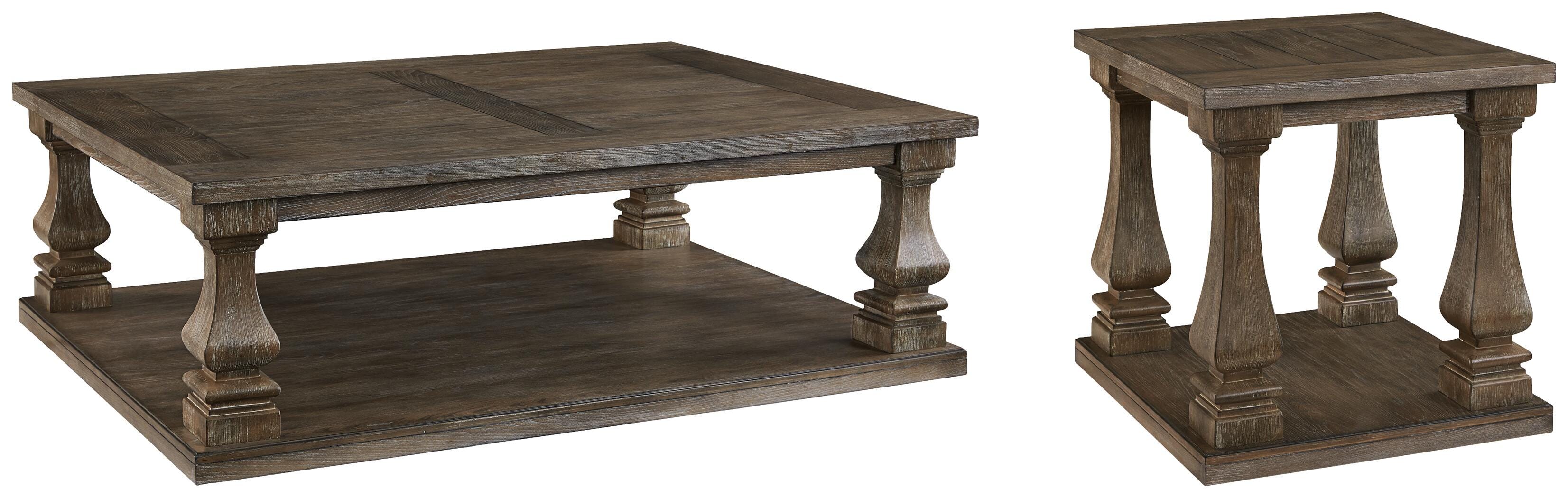 Click here for Johnelle Coffee Table with 1 End Table  Gray prices
