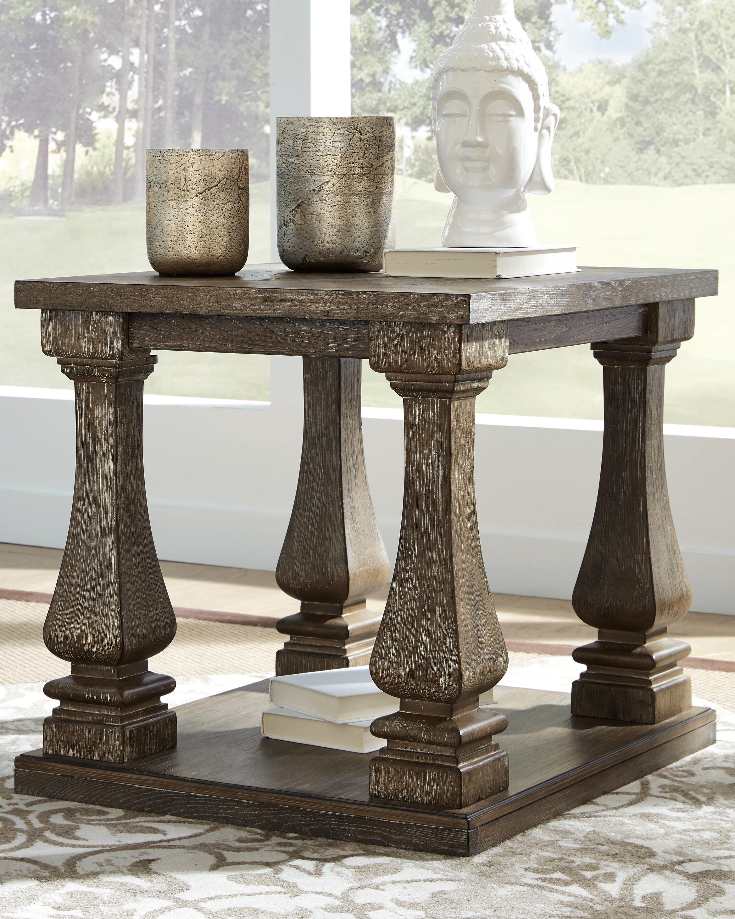 Click here for Johnelle End Table  Gray prices