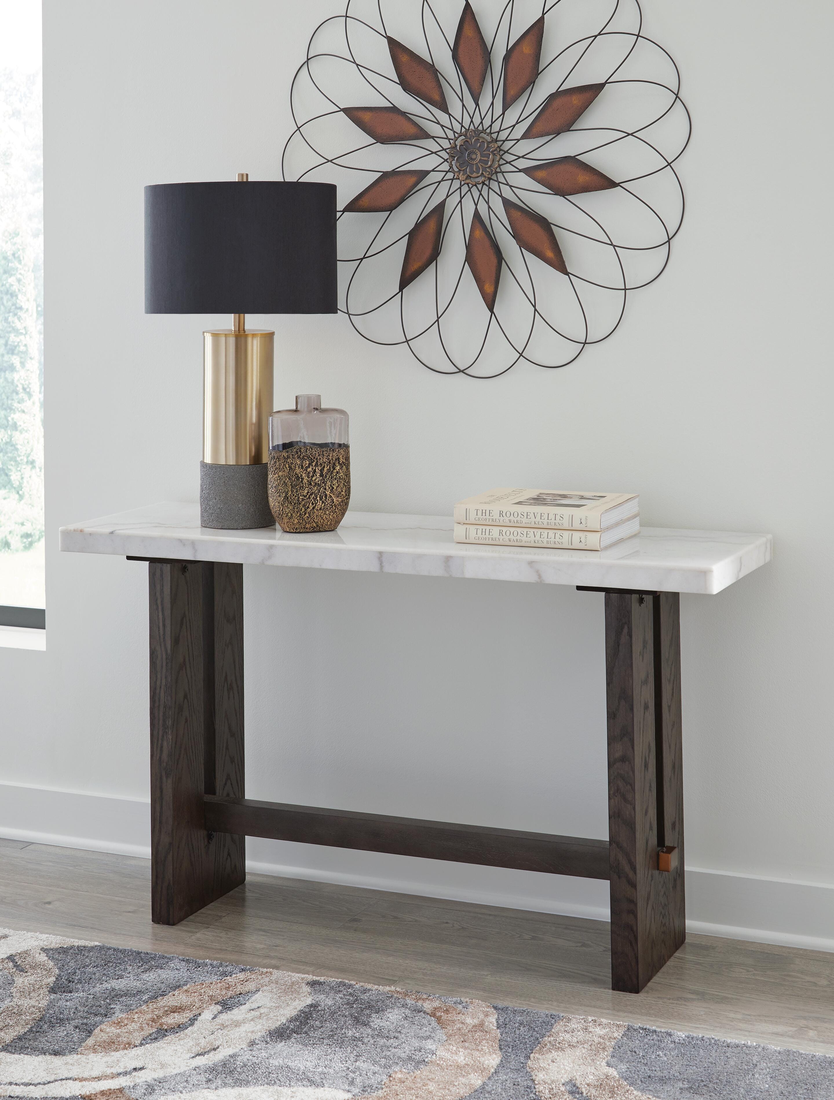 Click here for Burkhaus Sofa Table  White/Dark Brown prices