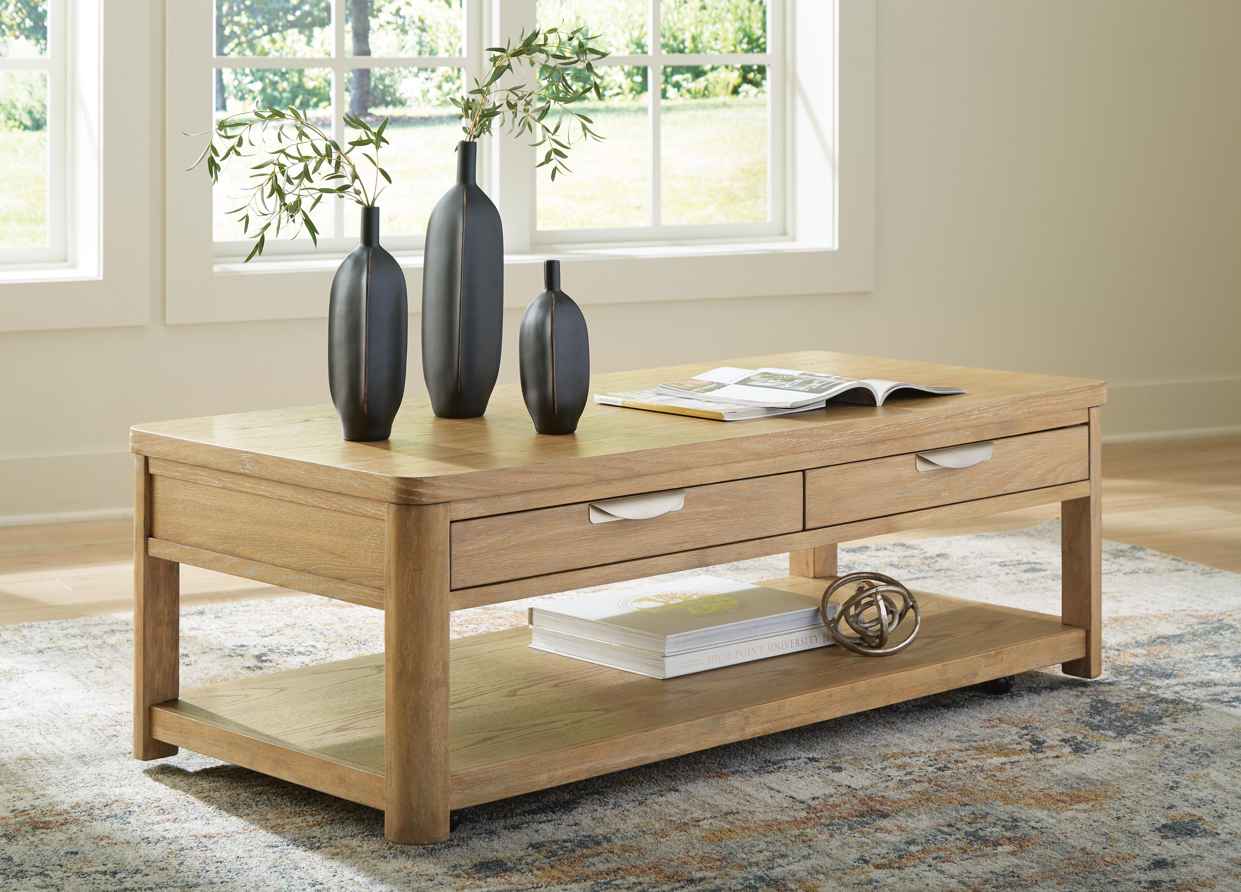 Click here for Rencott Coffee Table  Light Brown prices