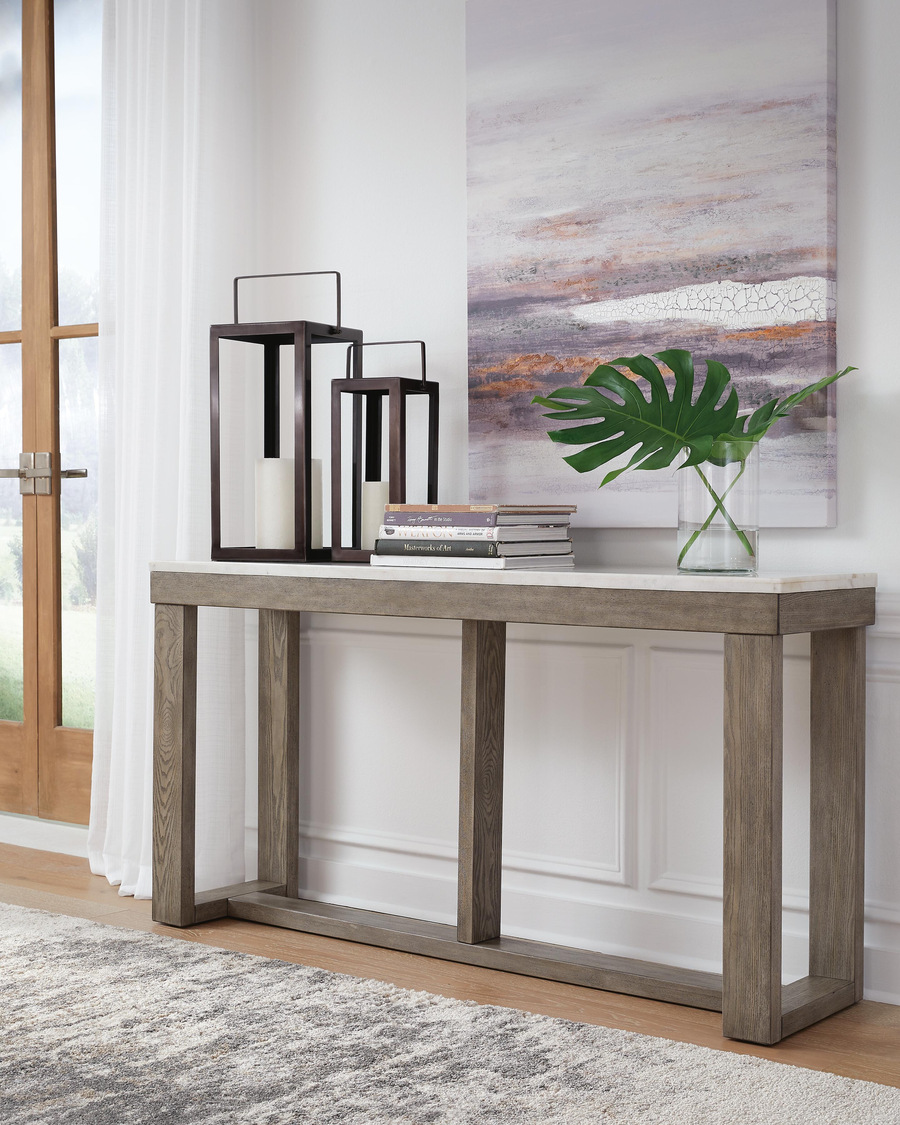 Click here for Loyaska Sofa Table  Brown/Ivory prices