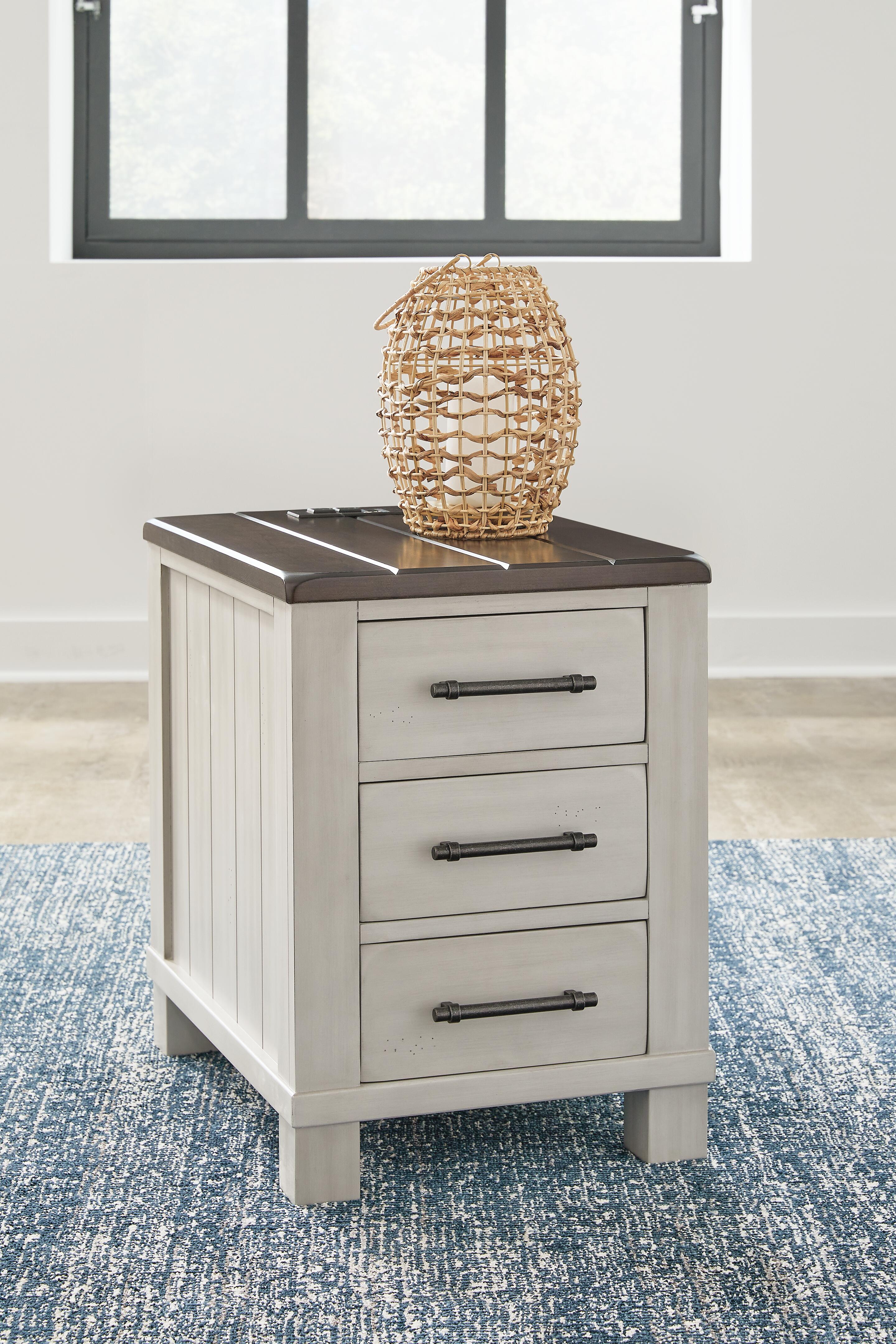 Click here for Darborn Chairside End Table  Gray/Brown prices