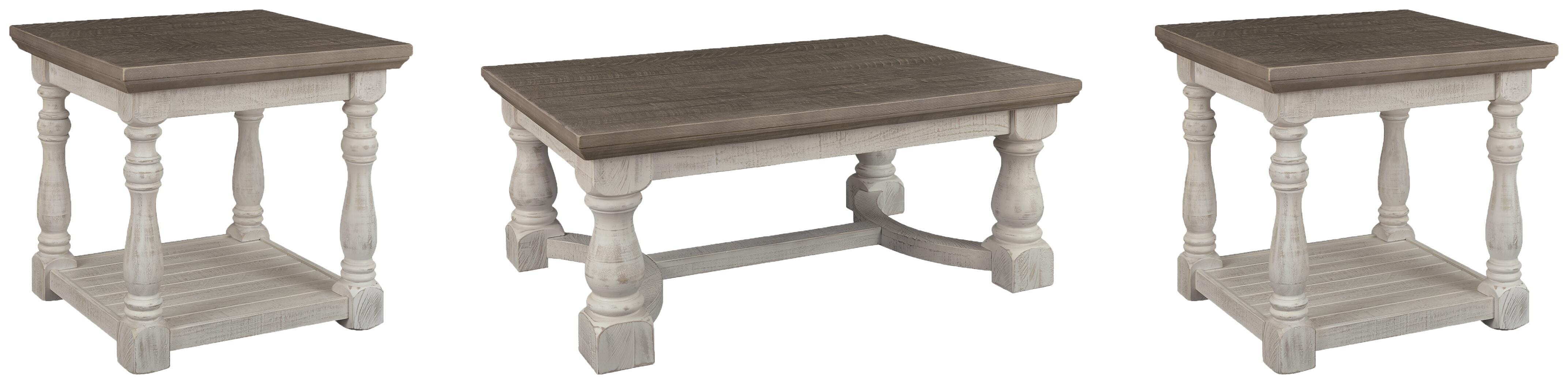Click here for Havalance Coffee Table with 2 End Tables  Gray/Whi... prices