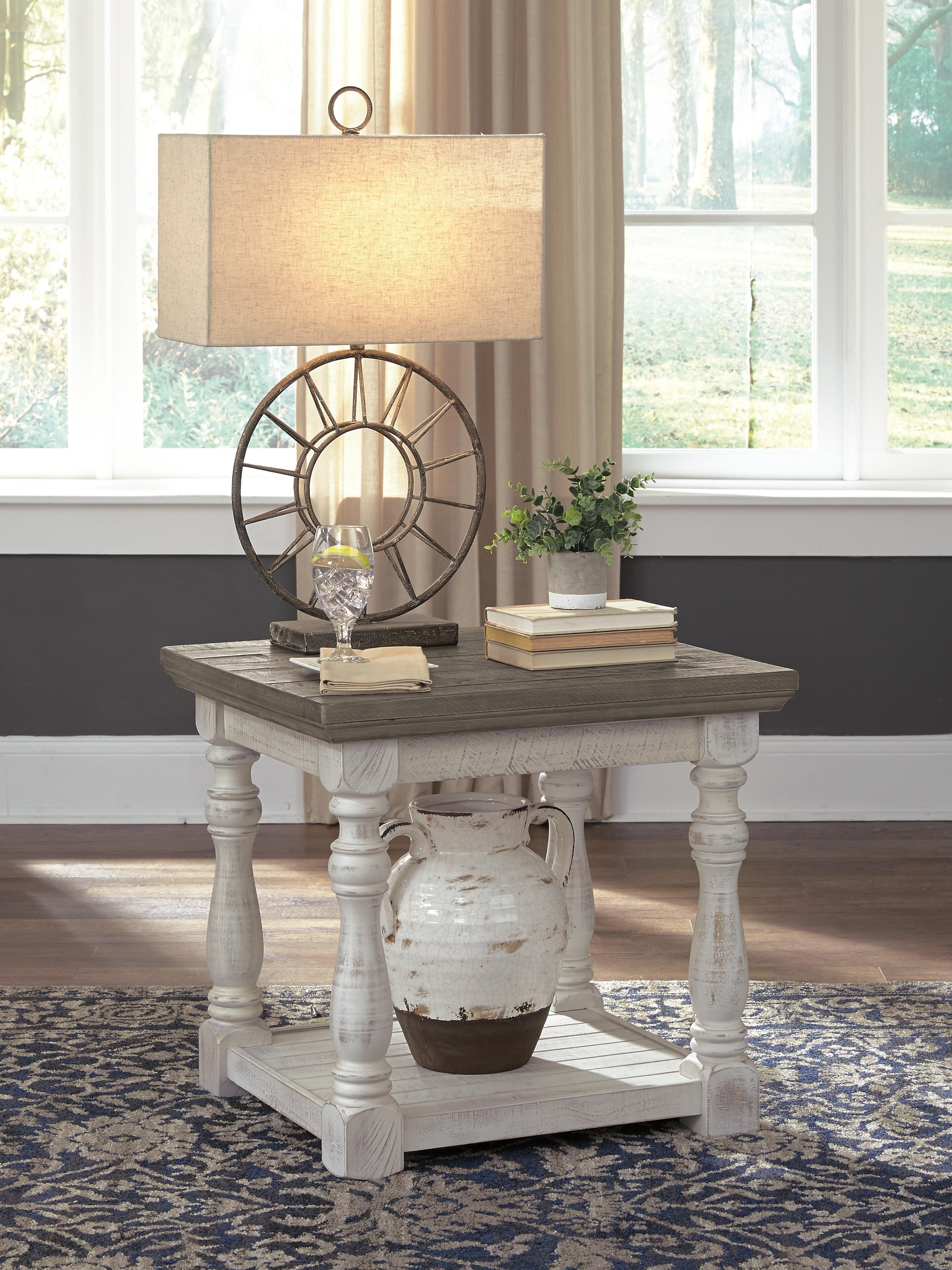 Click here for Havalance End Table  Gray/White prices
