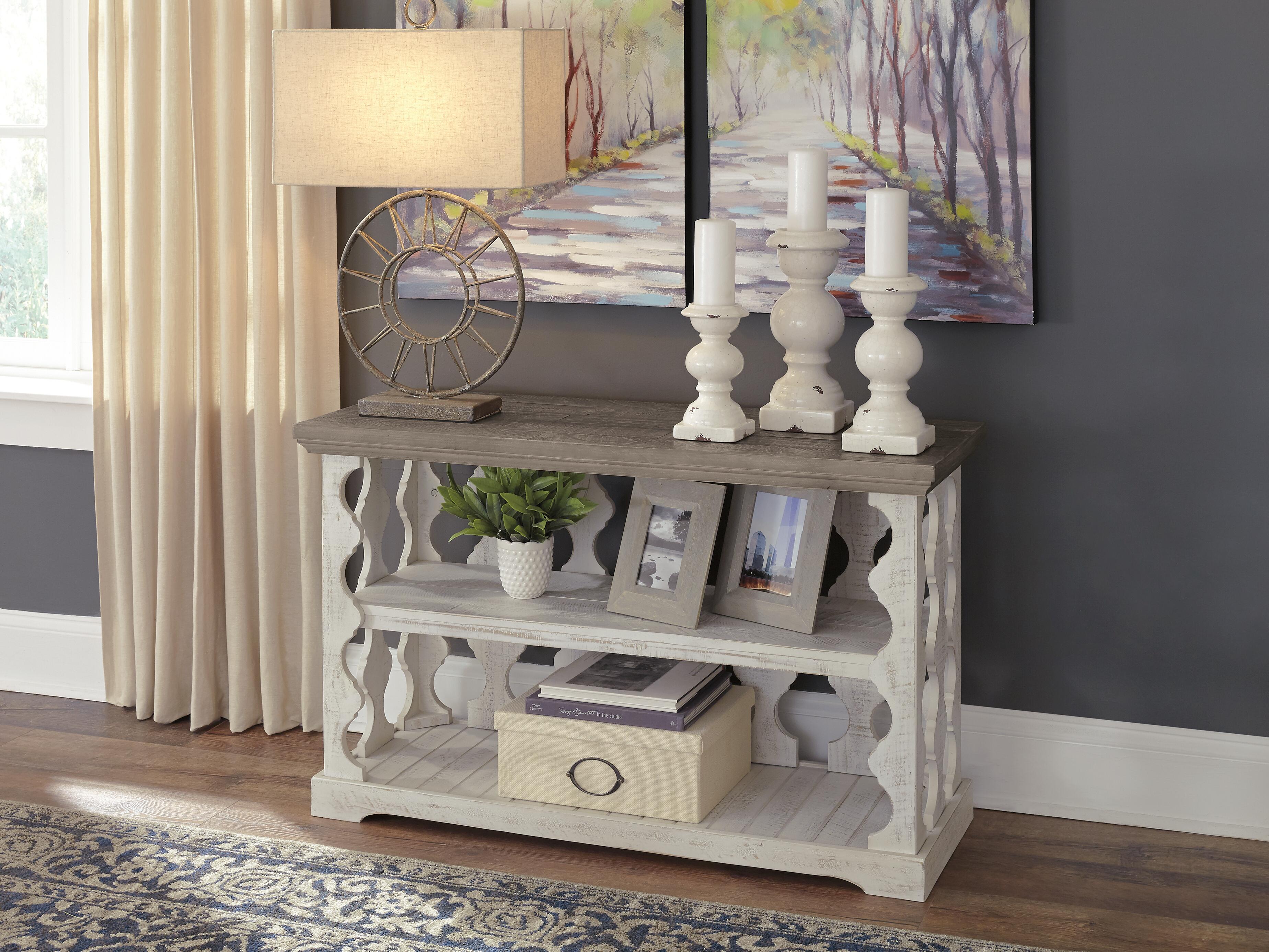 Click here for Havalance Sofa/Console Table  Gray/White prices
