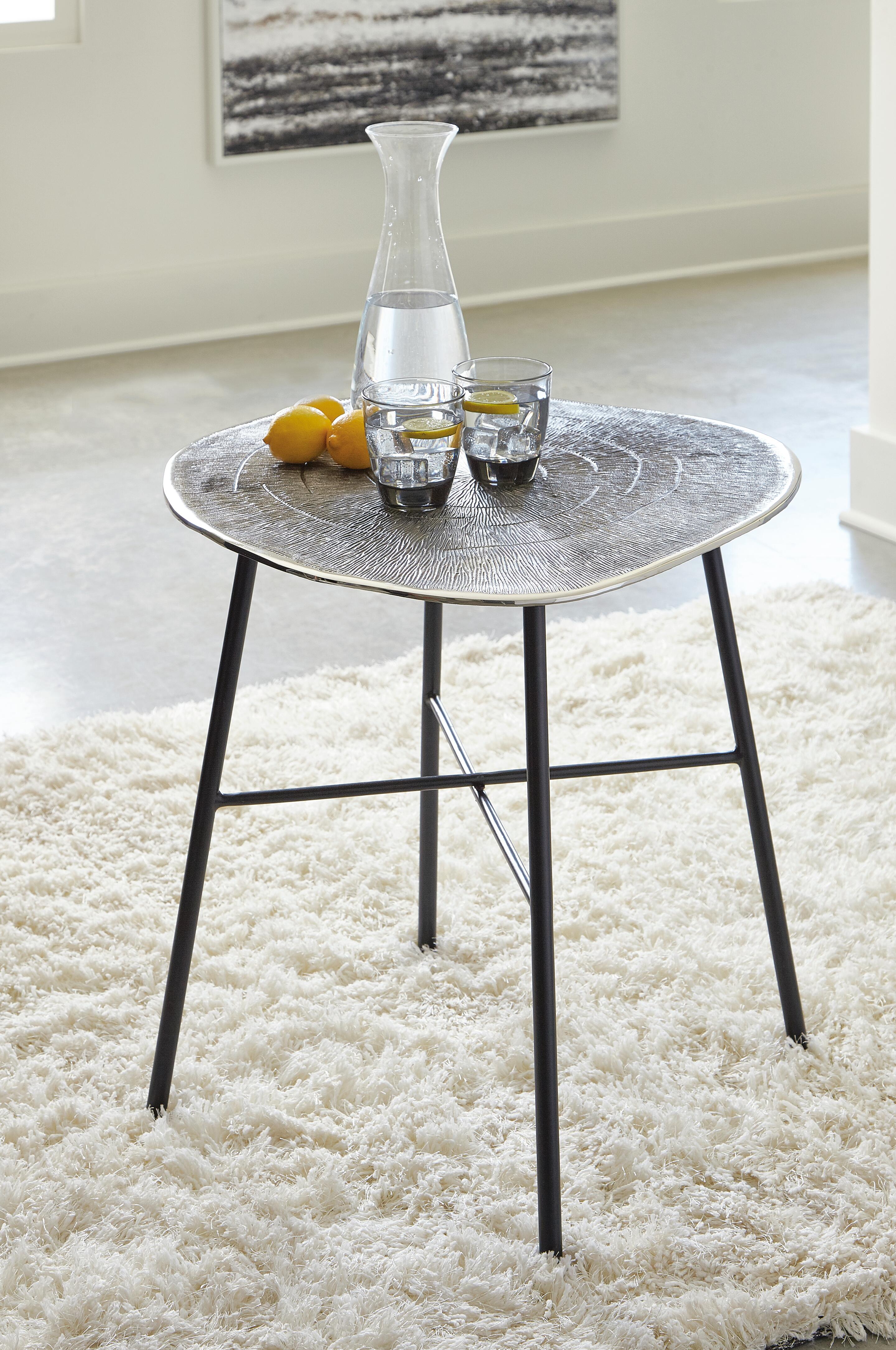 Click here for Laverford End Table  Chrome/Black prices