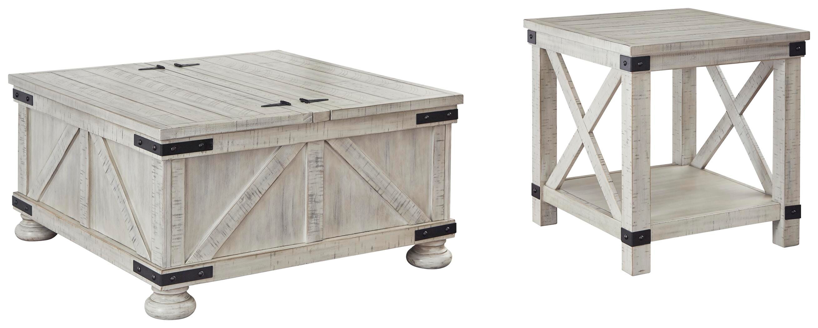 Click here for Carynhurst Coffee Table with 1 End Table  Whitewas... prices