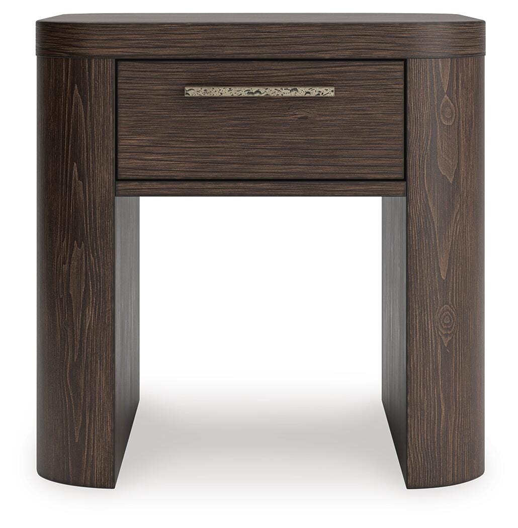 Click here for Ashley Luxe Neo Curved Square End Table  Rich Brow... prices