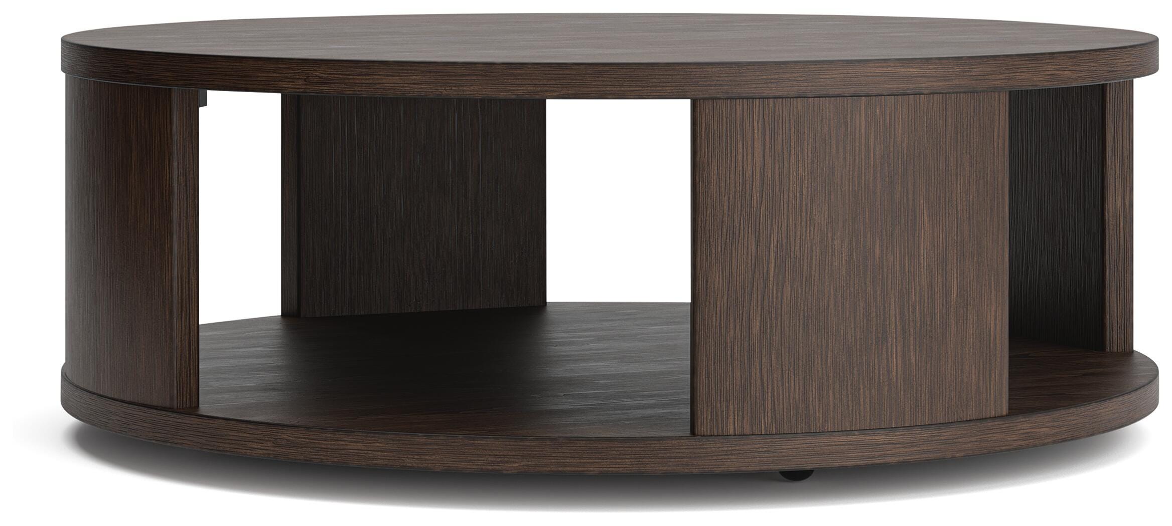 Click here for Ashley Luxe Neo Round Coffee Table  Rich Brown prices