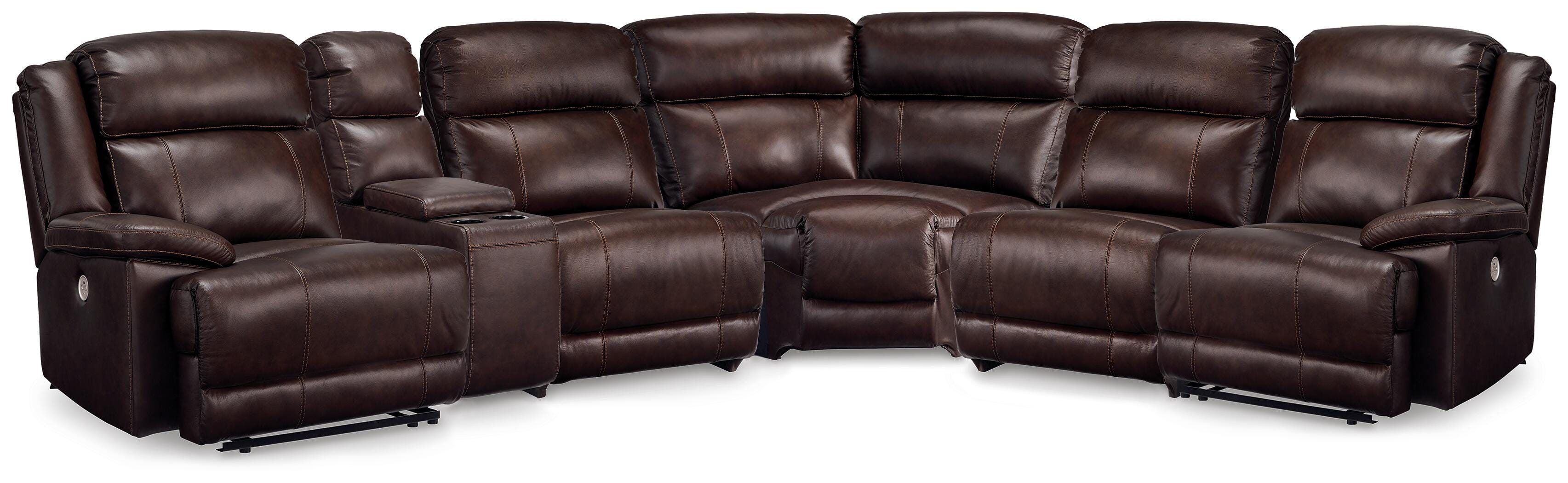 Click here for VonKurt 6-Piece Power Leather Reclining Modular Se... prices