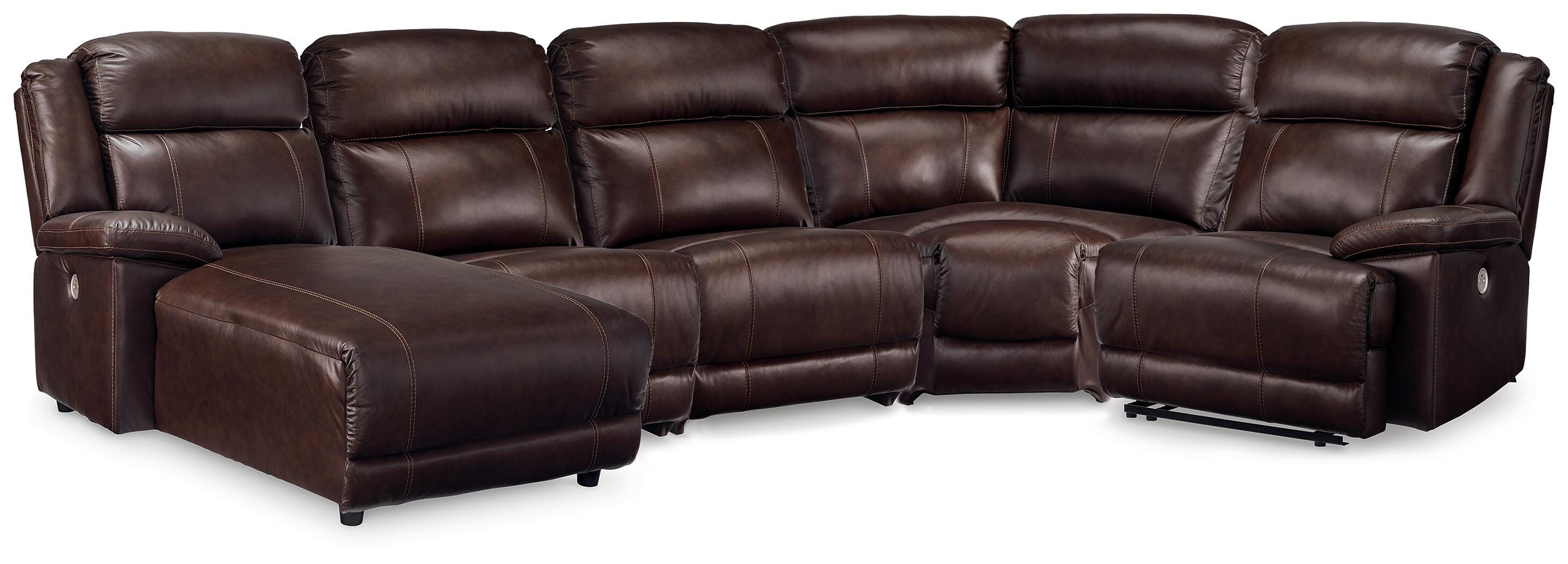 Click here for VonKurt 5-Piece Power Leather Reclining Modular Se... prices