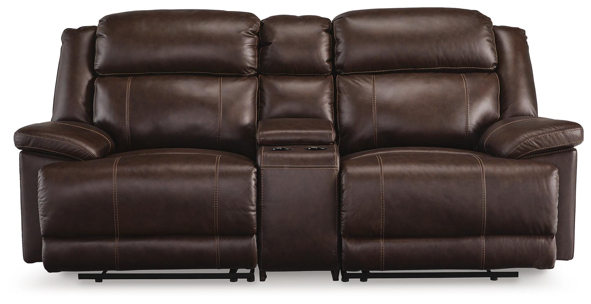 Click here for VonKurt Power Leather Reclining Modular Loveseat w... prices