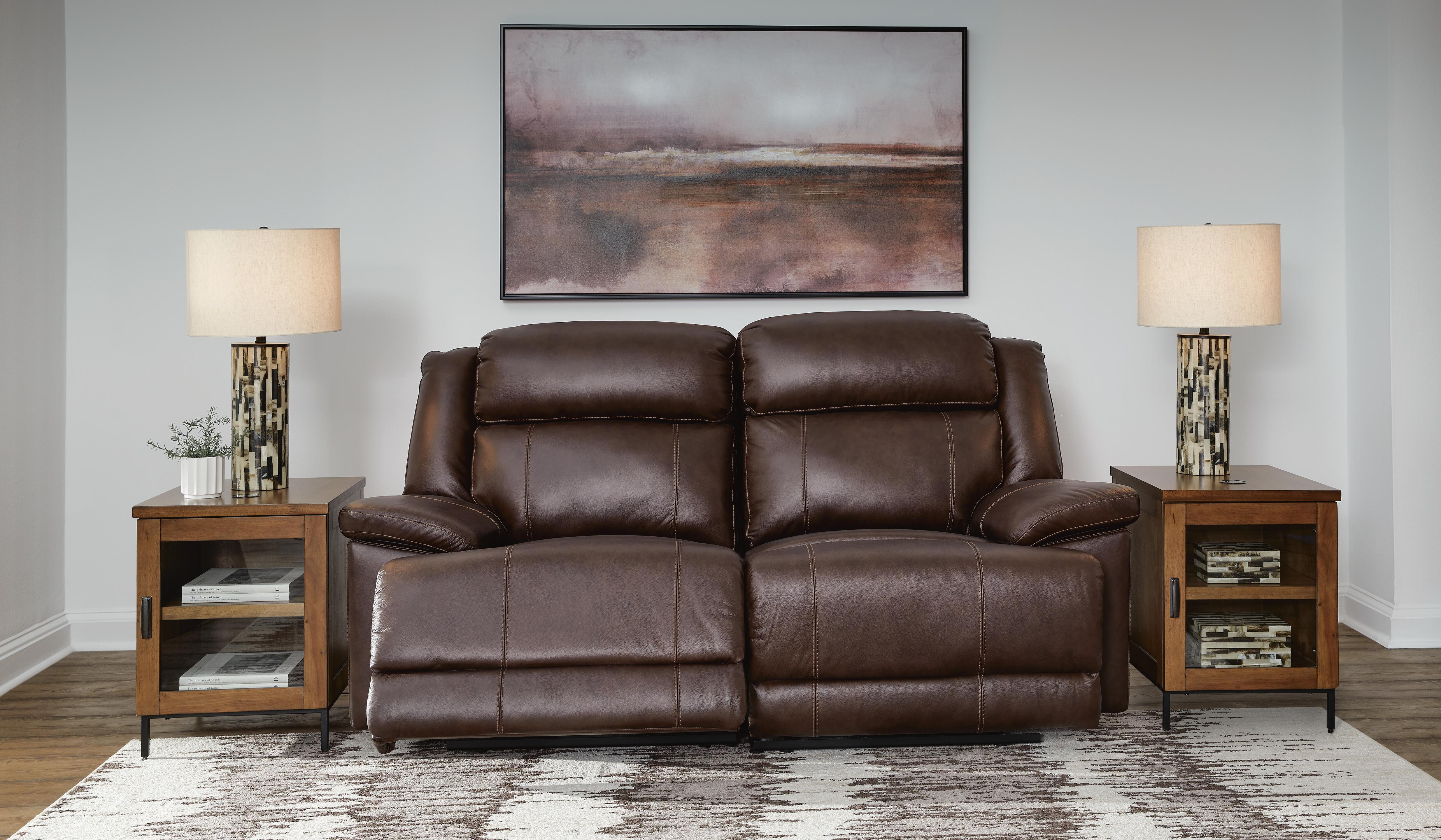 Click here for VonKurt Power Leather Reclining Modular Loveseat L... prices