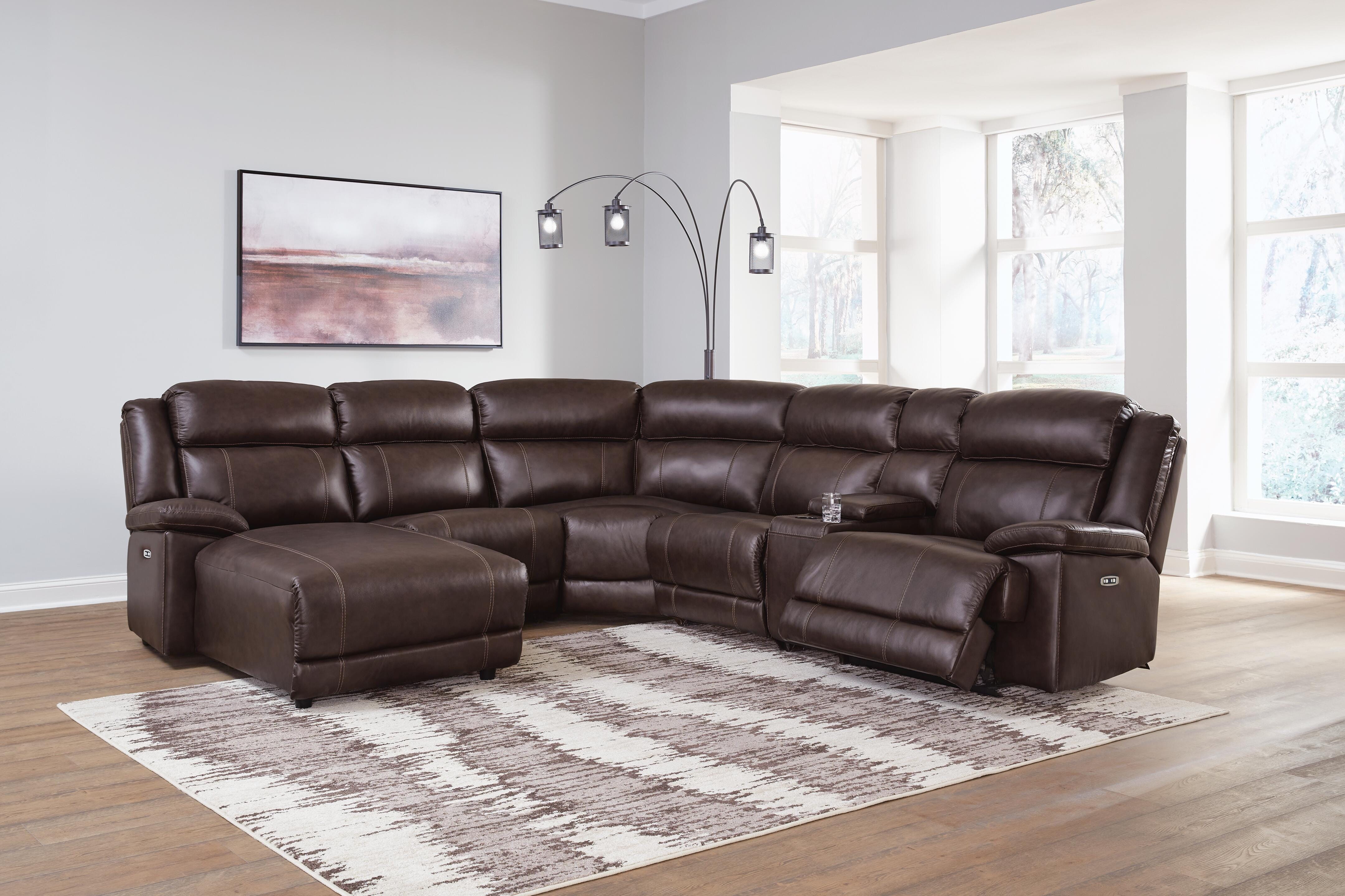 Click here for VonKurt 6-Piece Power Leather Reclining Modular Se... prices