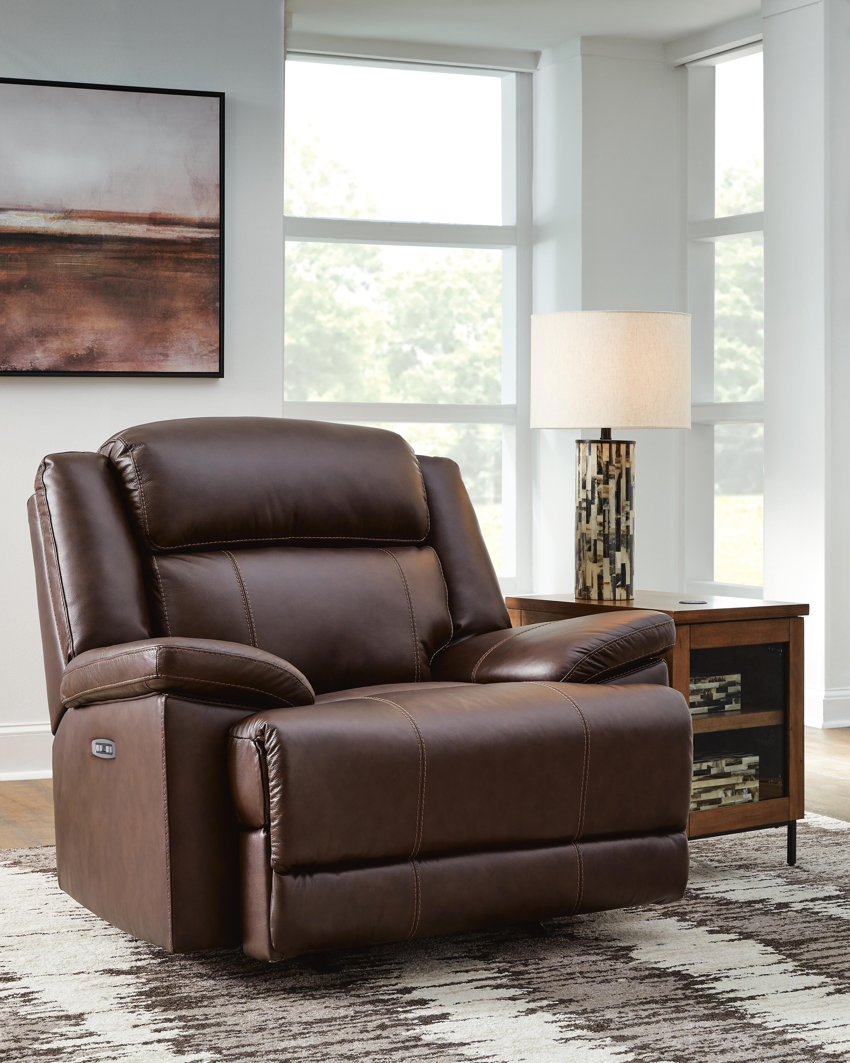 Click here for VonKurt Power Leather Rocker Recliner Leather  Dar... prices