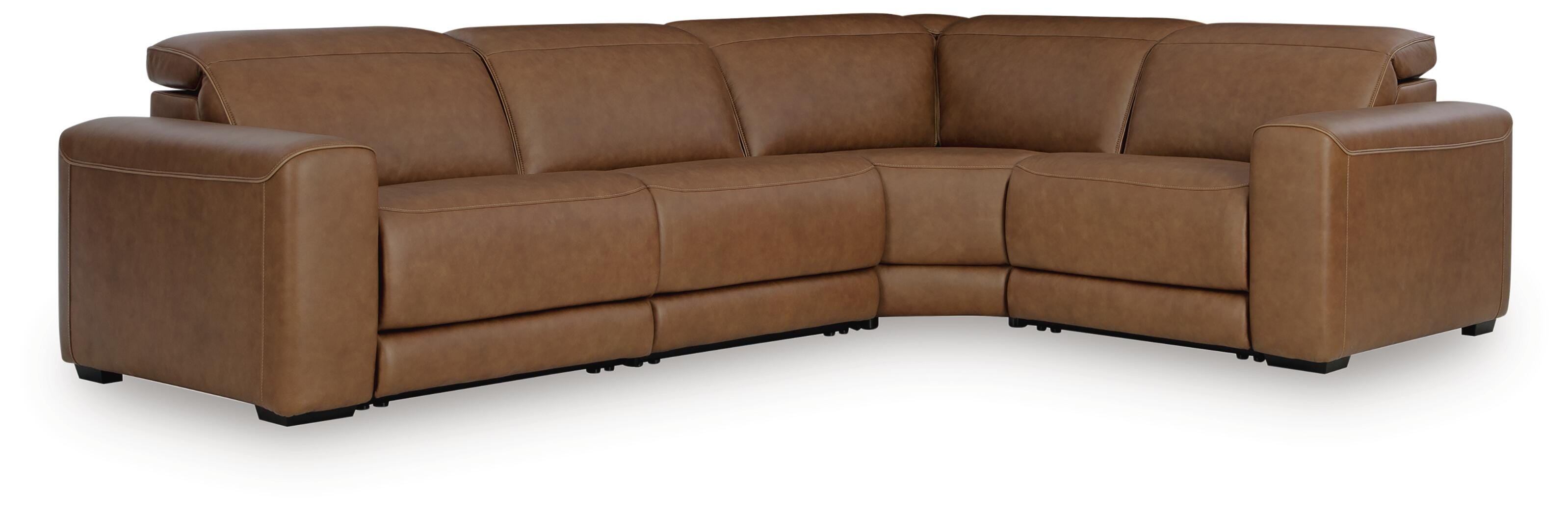 Click here for Rally-Up 4-Piece Power Reclining Sectional  Carame... prices