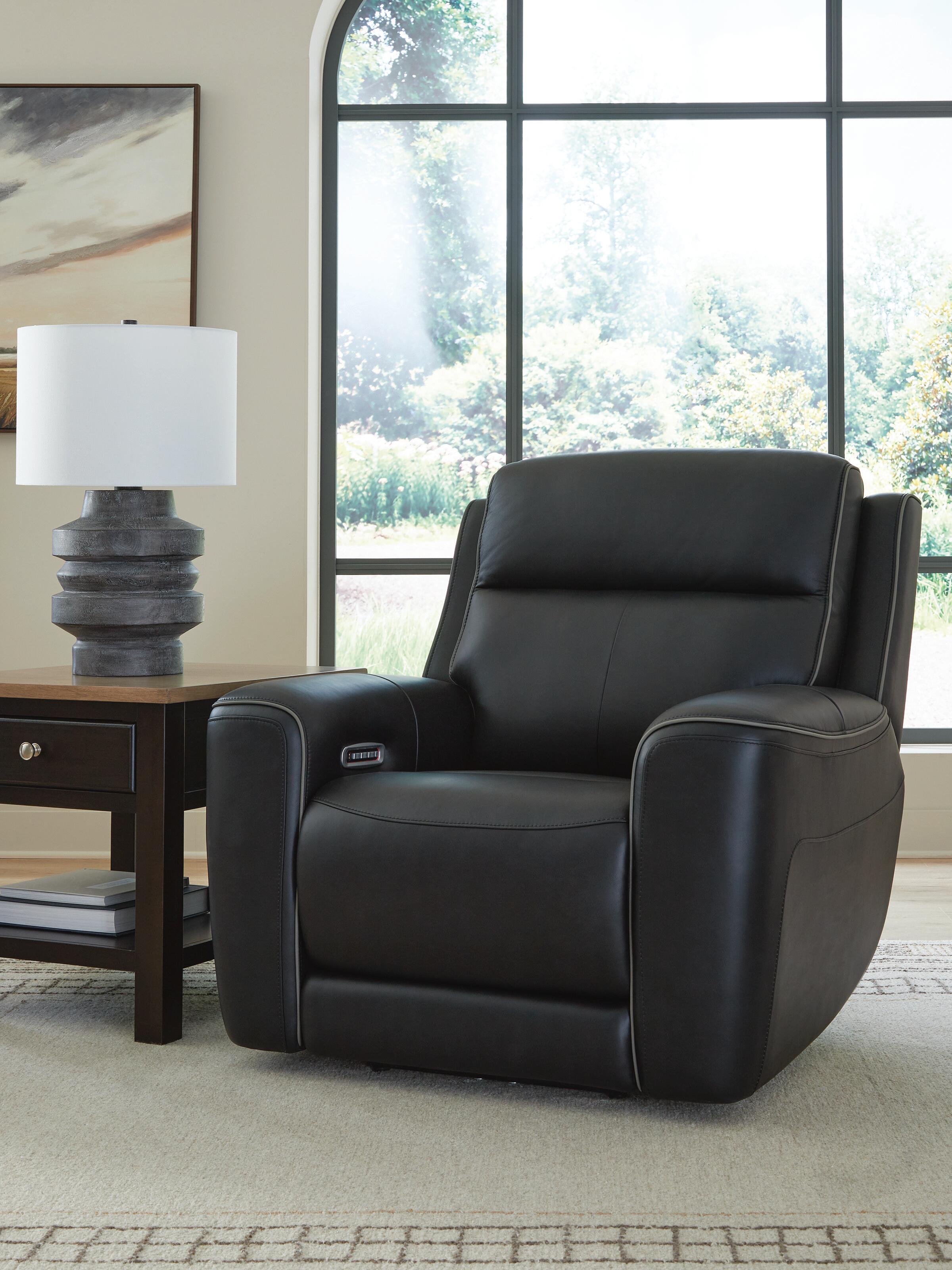 Click here for 5Z-Relaxation Dual Power Leather Recliner  Onyx prices