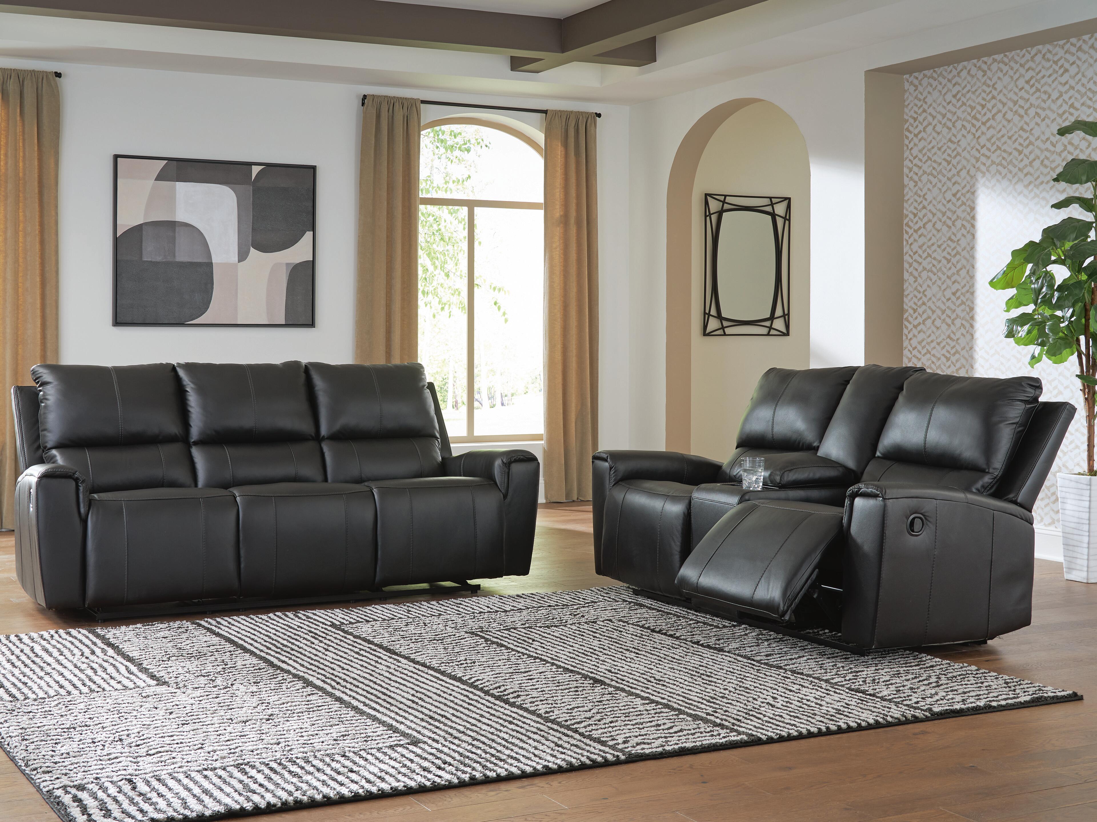 Click here for Danemere Sofa and Loveseat  Black prices