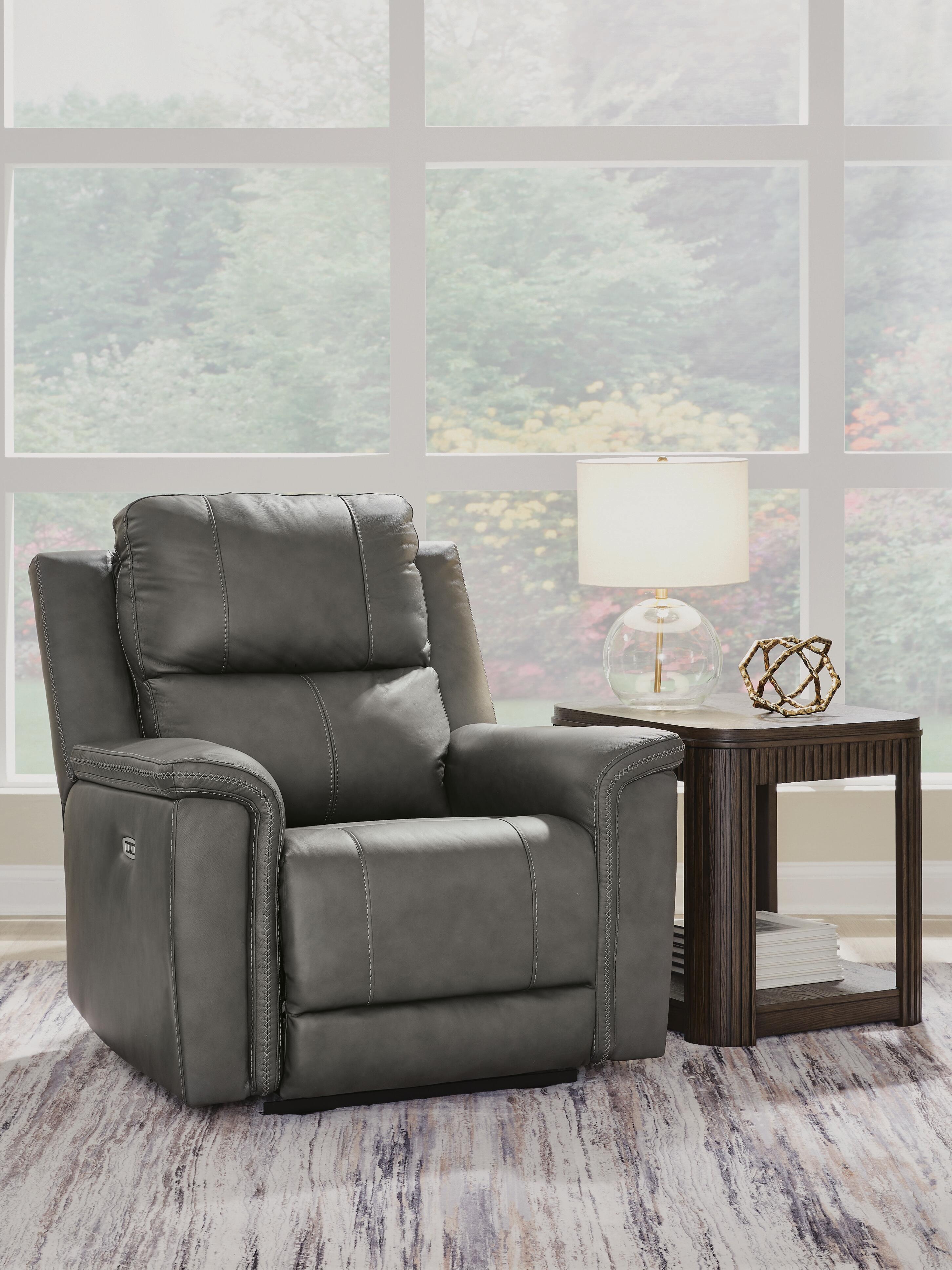 Click here for Beryton Dual Power Leather Recliner Leather  Ancho... prices