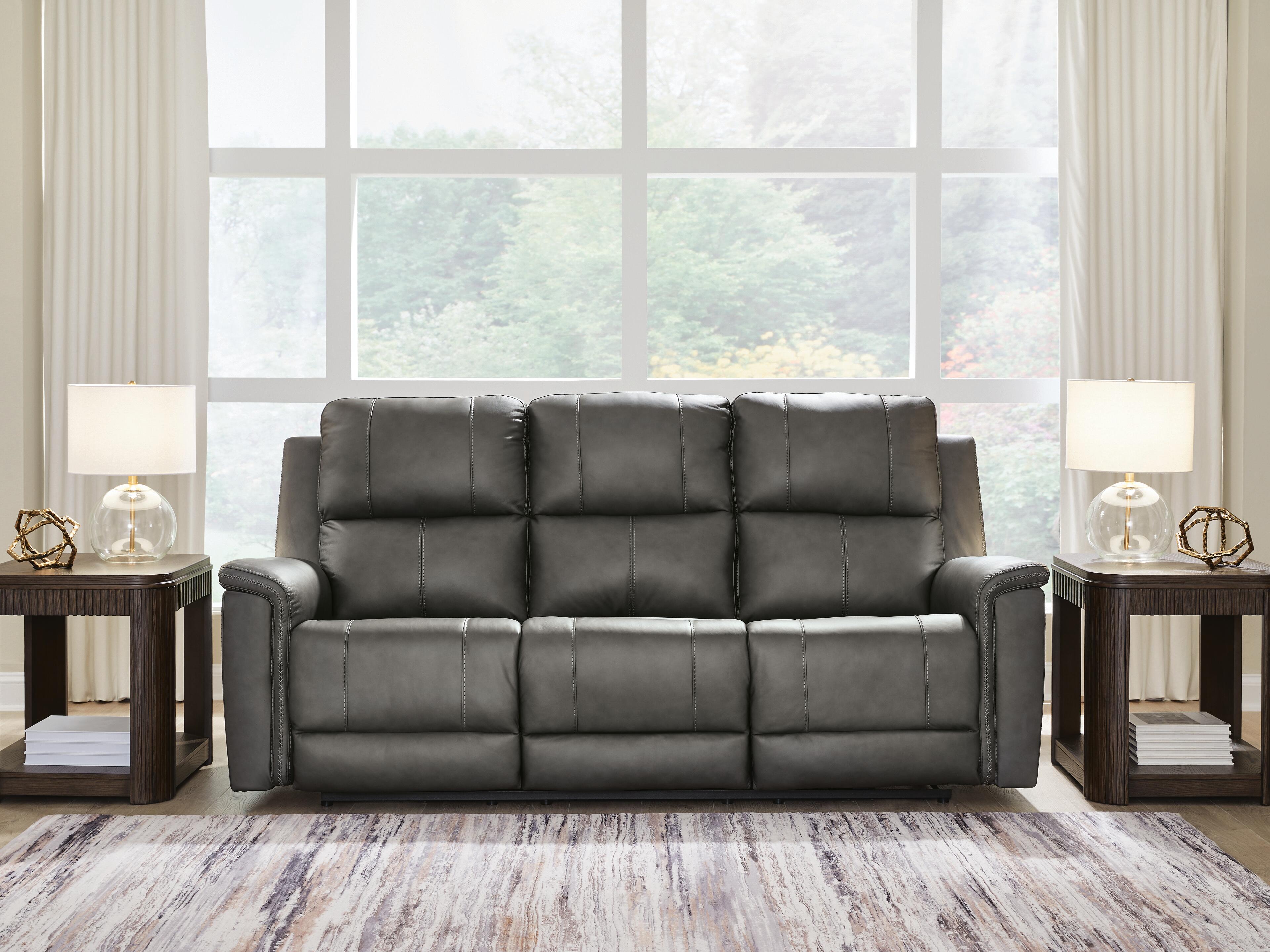 Click here for Beryton Dual Power Leather Reclining Sofa Leather... prices