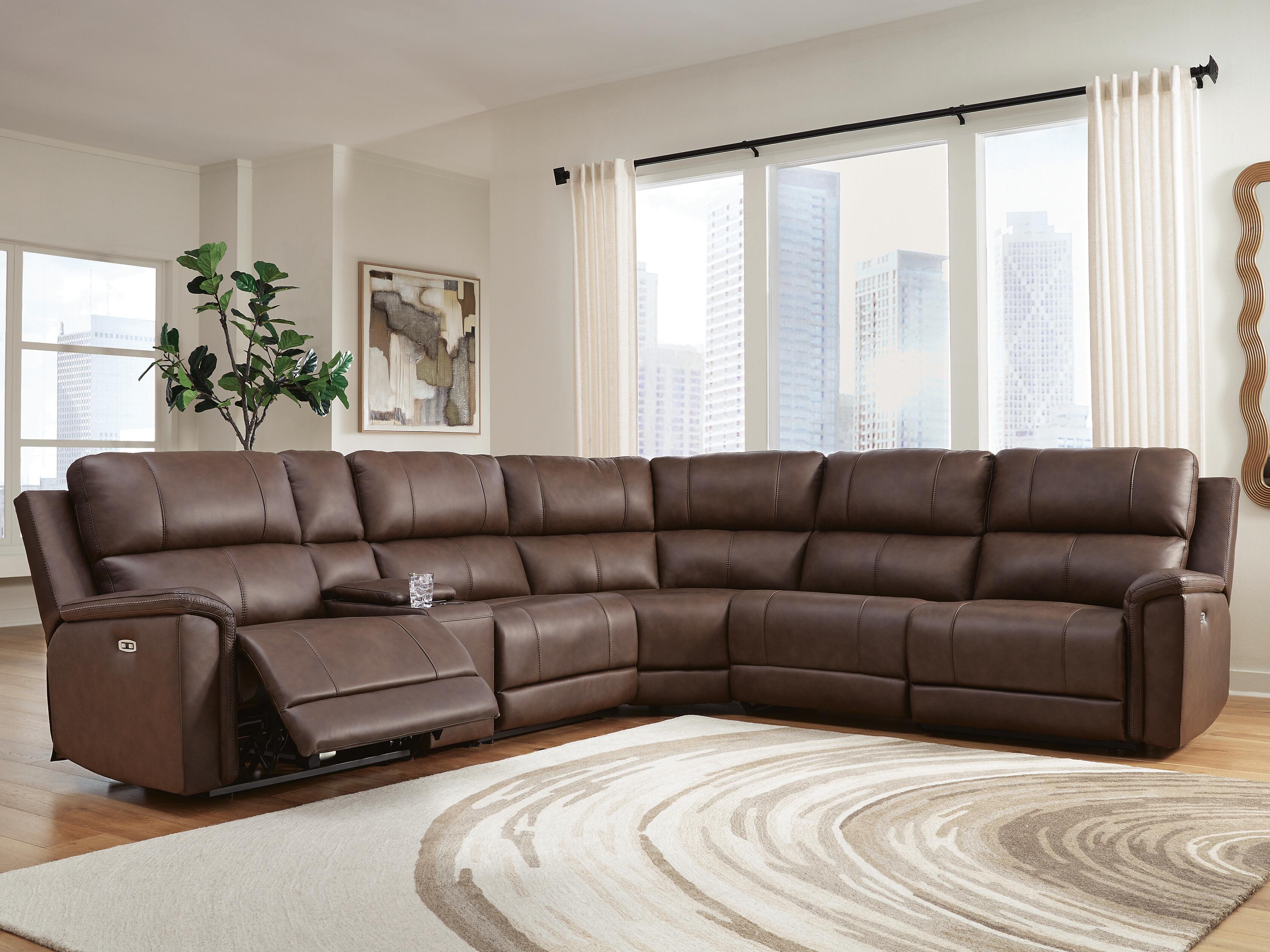 Click here for Beryton 6-Piece Dual Power Leather Reclining Secti... prices