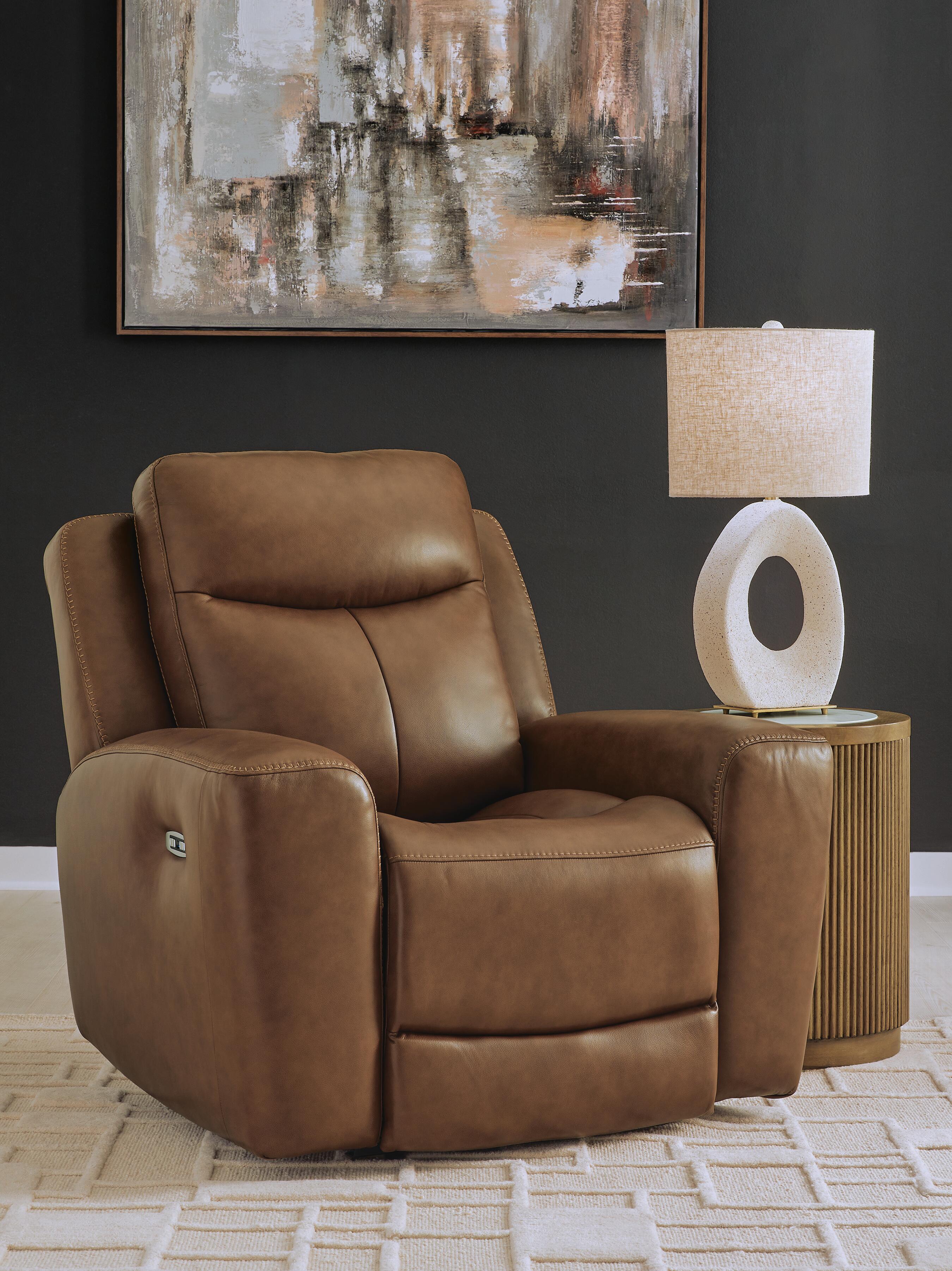 Click here for Momentum Moves Dual Power Leather Recliner Leather... prices