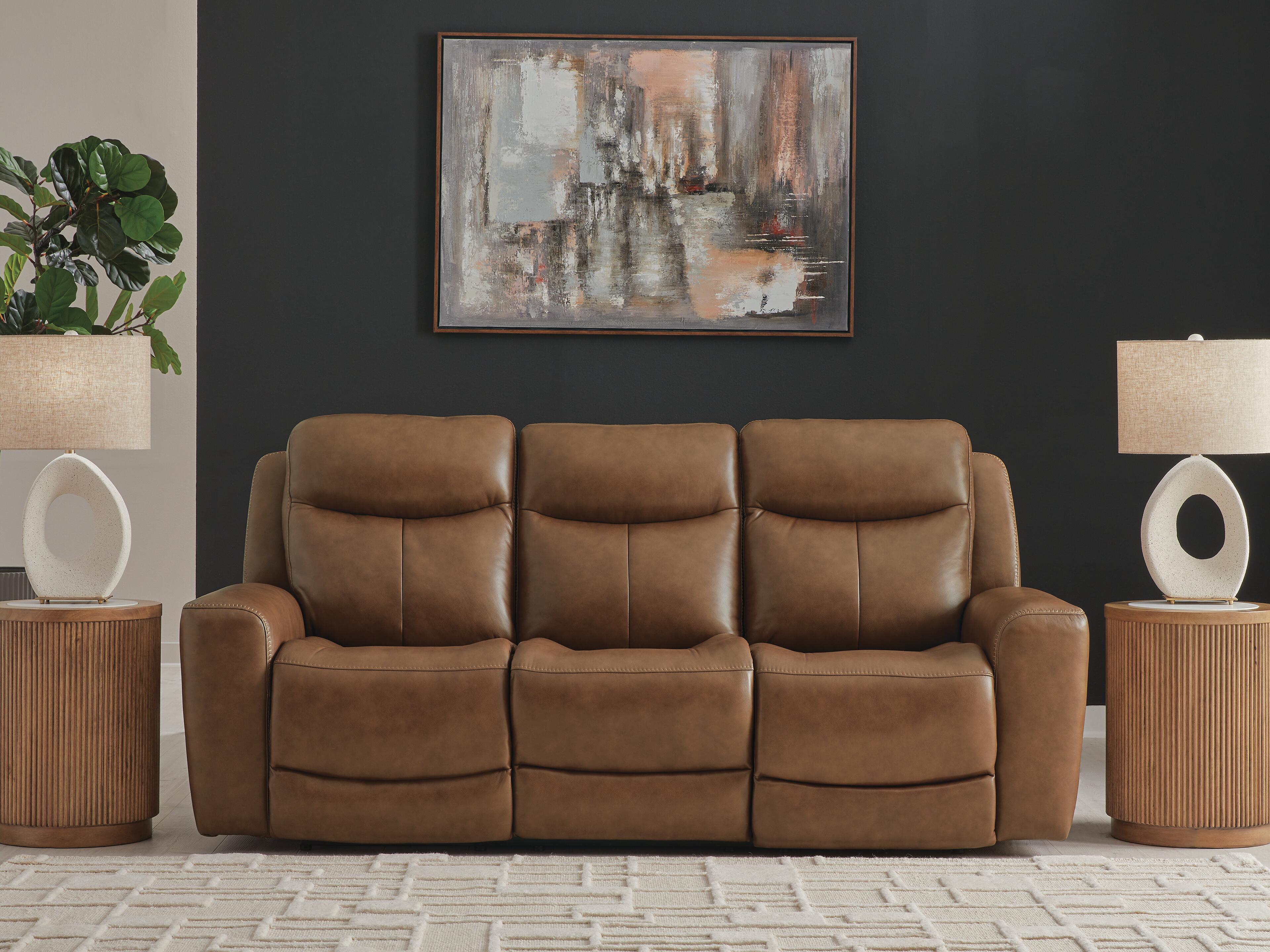 Click here for Momentum Moves Dual Power Leather Reclining Sofa L... prices