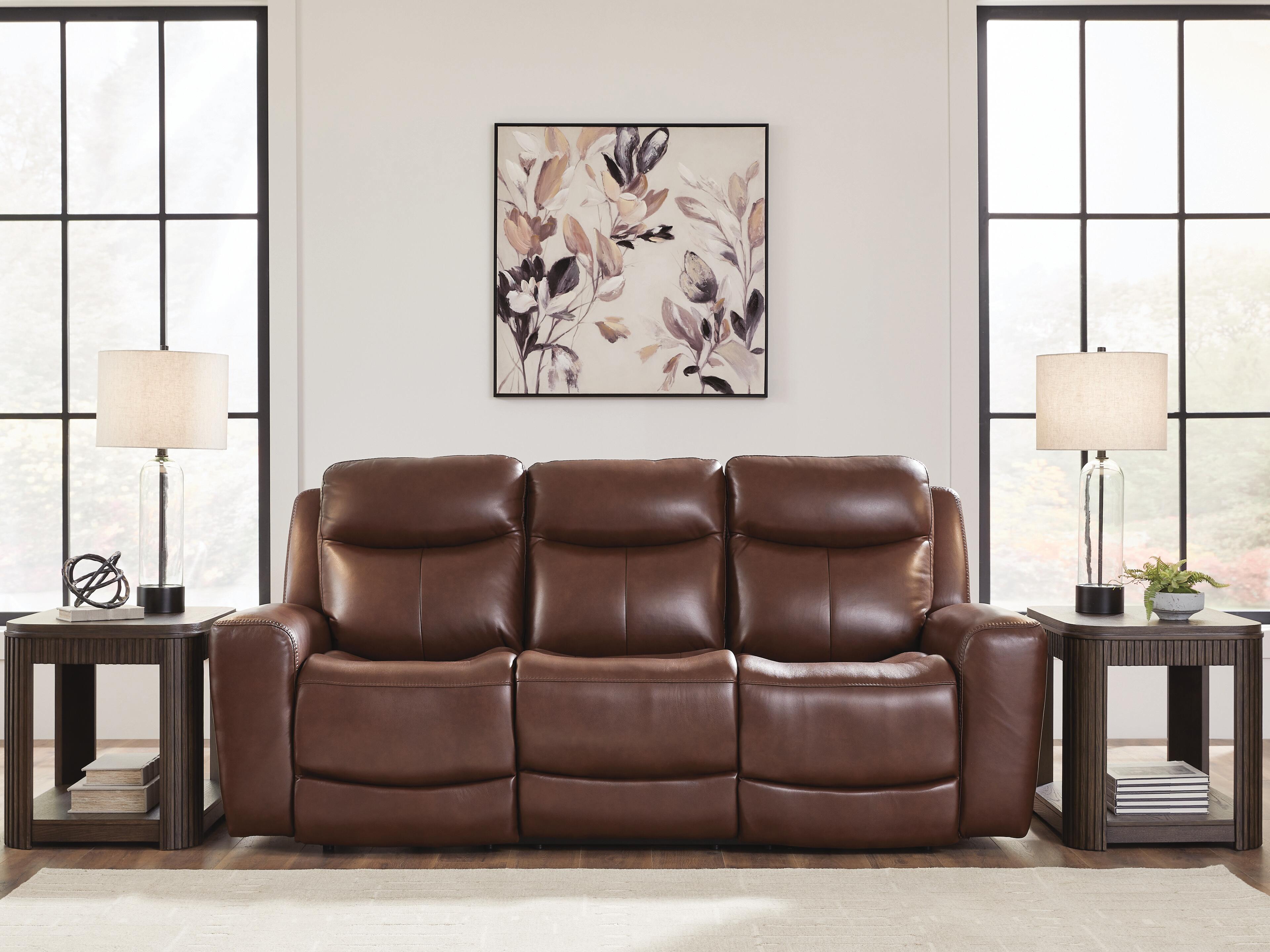 Click here for Momentum Moves Dual Power Leather Reclining Sofa L... prices