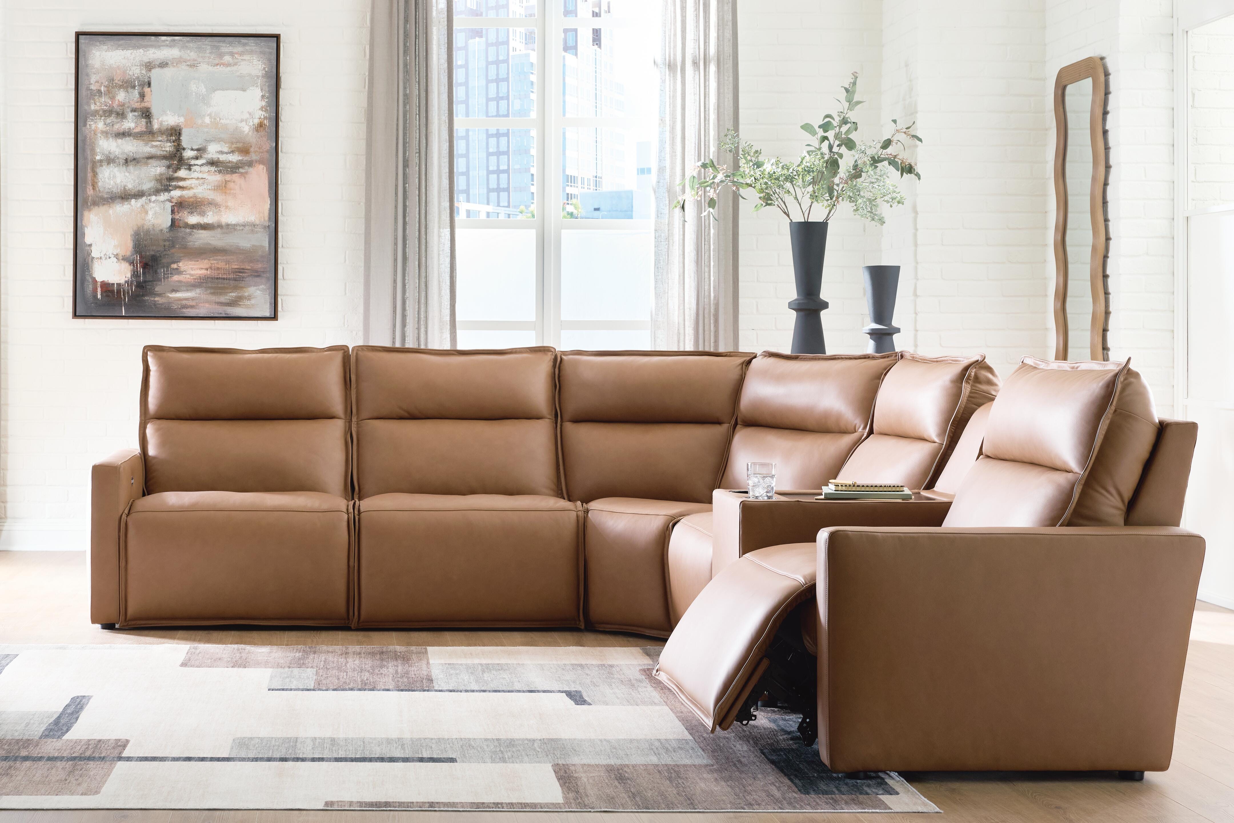 Click here for Arrington 6-Piece Dual Power Leather Reclining Mod... prices