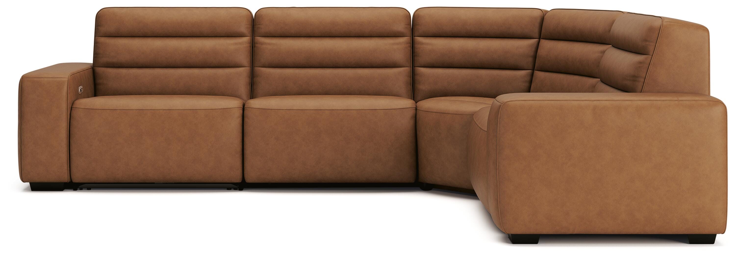 Click here for Ashley Luxe Modero 4-Piece Reclining Leather Modul... prices