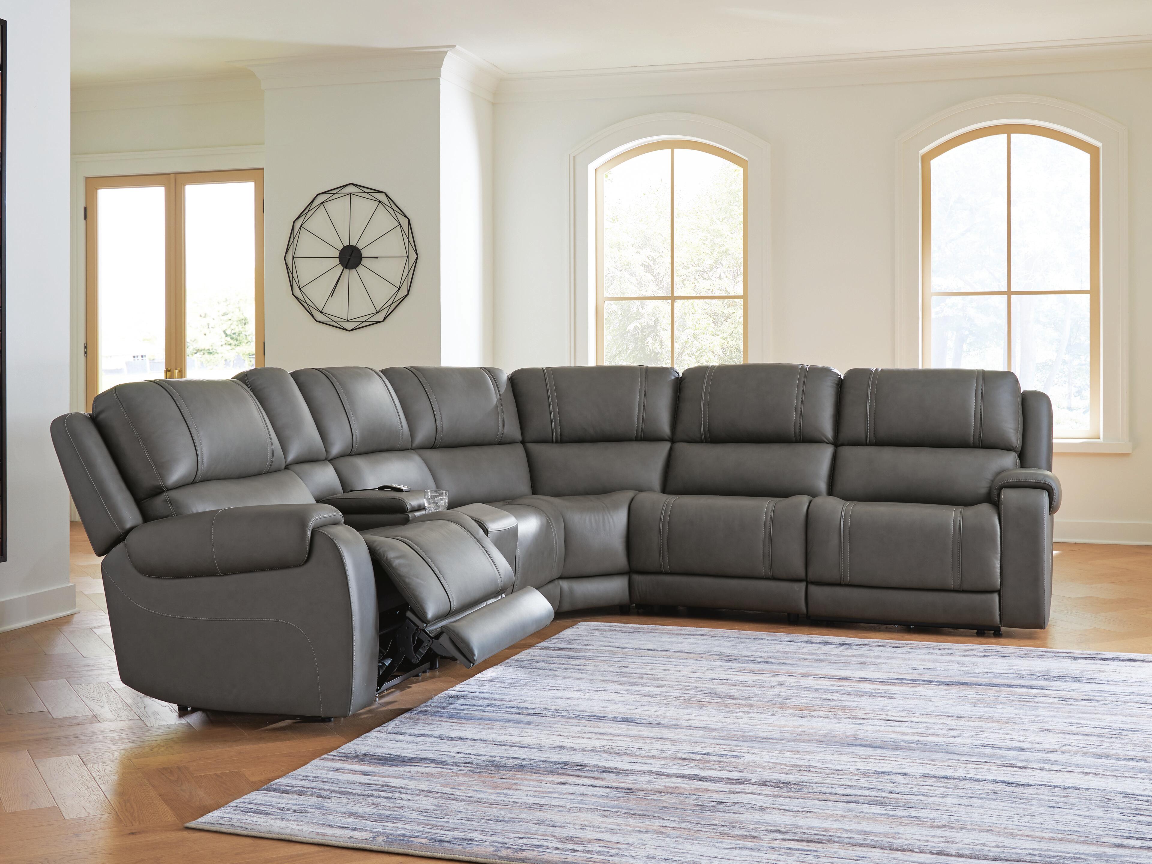 Click here for 5Z-Harrenhurst 6-Piece Leather Dual Power Reclinin... prices