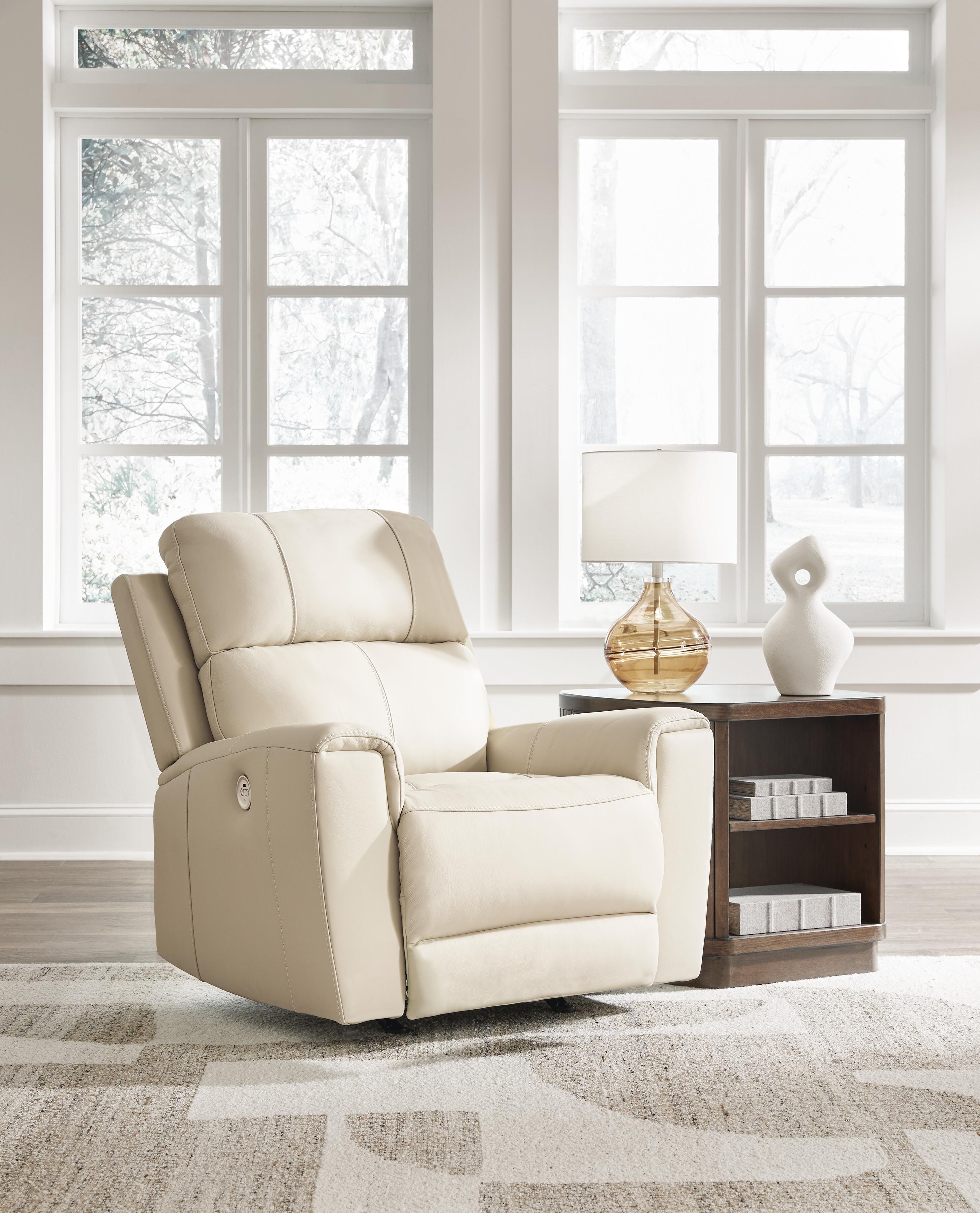 Click here for Dahlmoore Power Recliner Leather  Almond prices