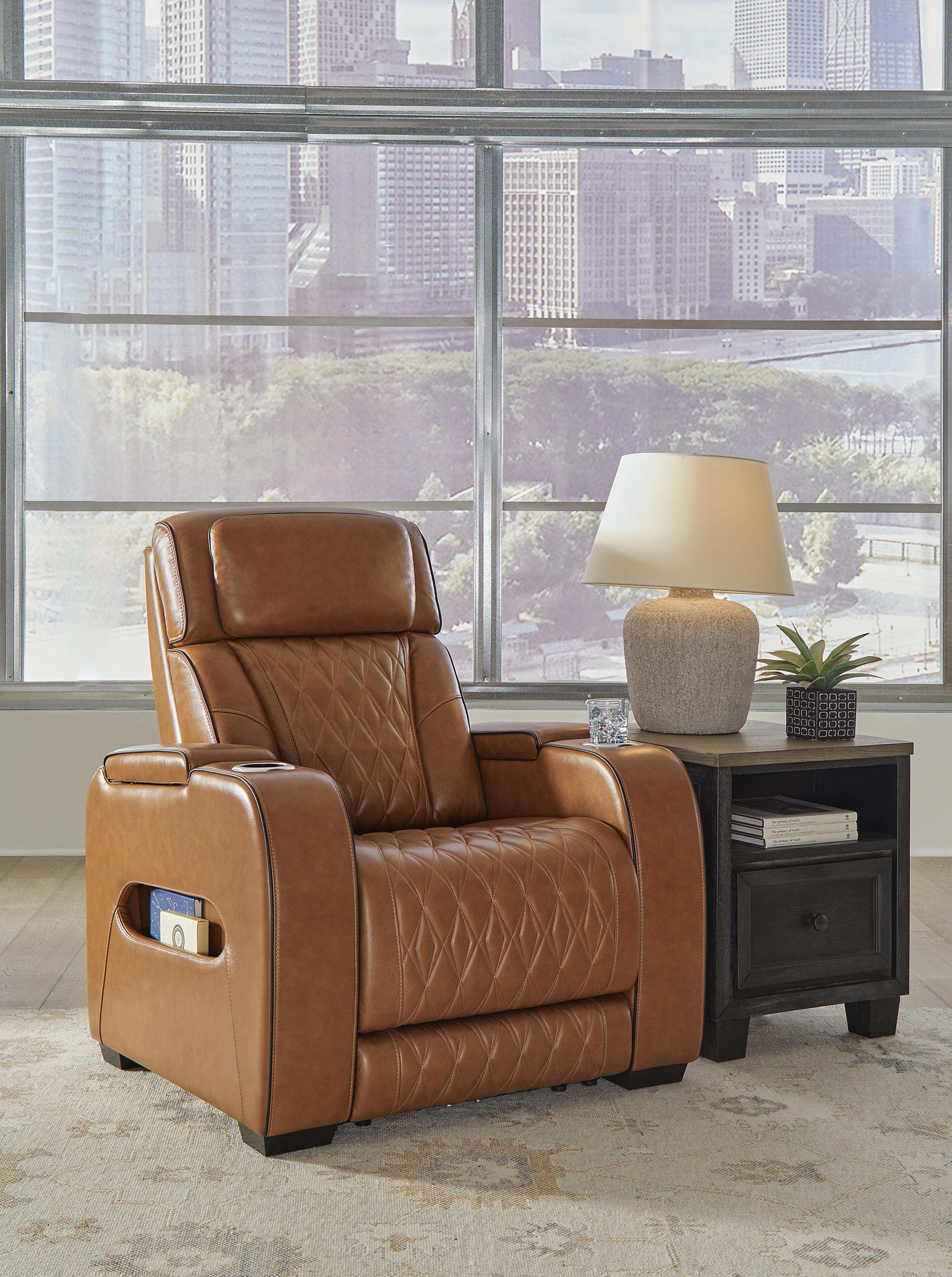 Click here for Boyington Dual Power Leather Recliner Leather  Car... prices