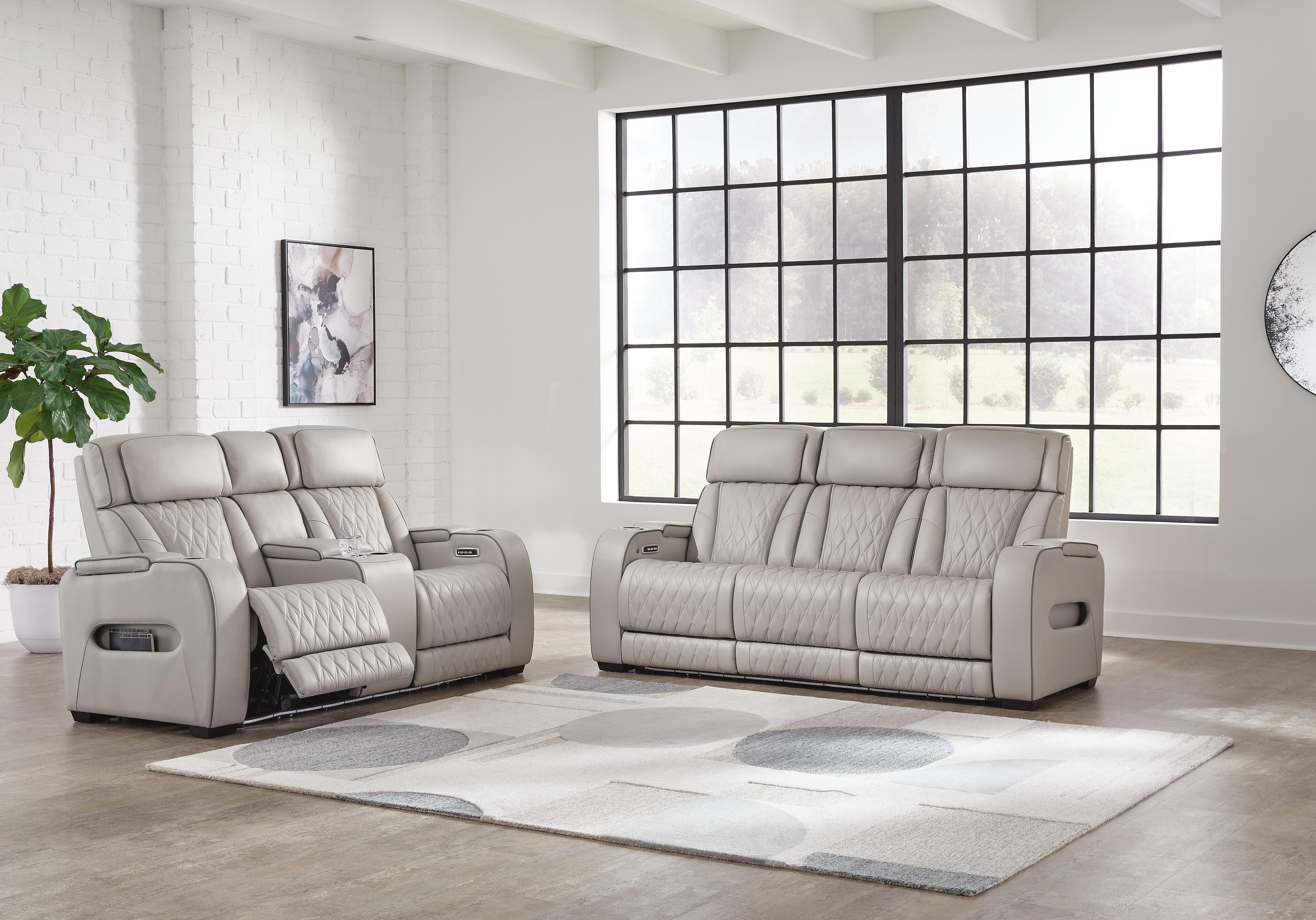 Click here for Boyington Triple Power Leather Reclining Sofa and... prices