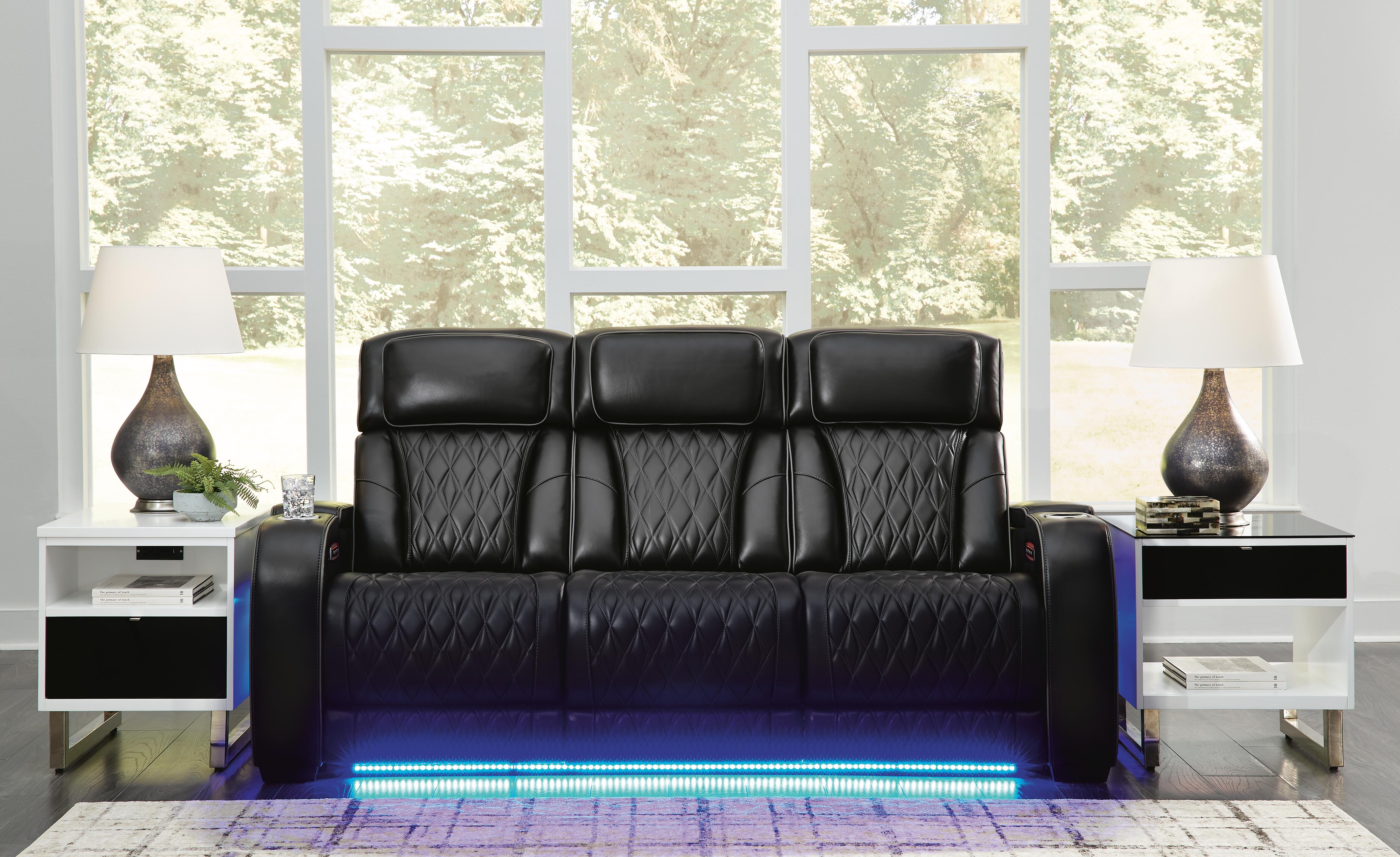 Click here for Boyington Dual Power Leather Reclining Sofa Leathe... prices