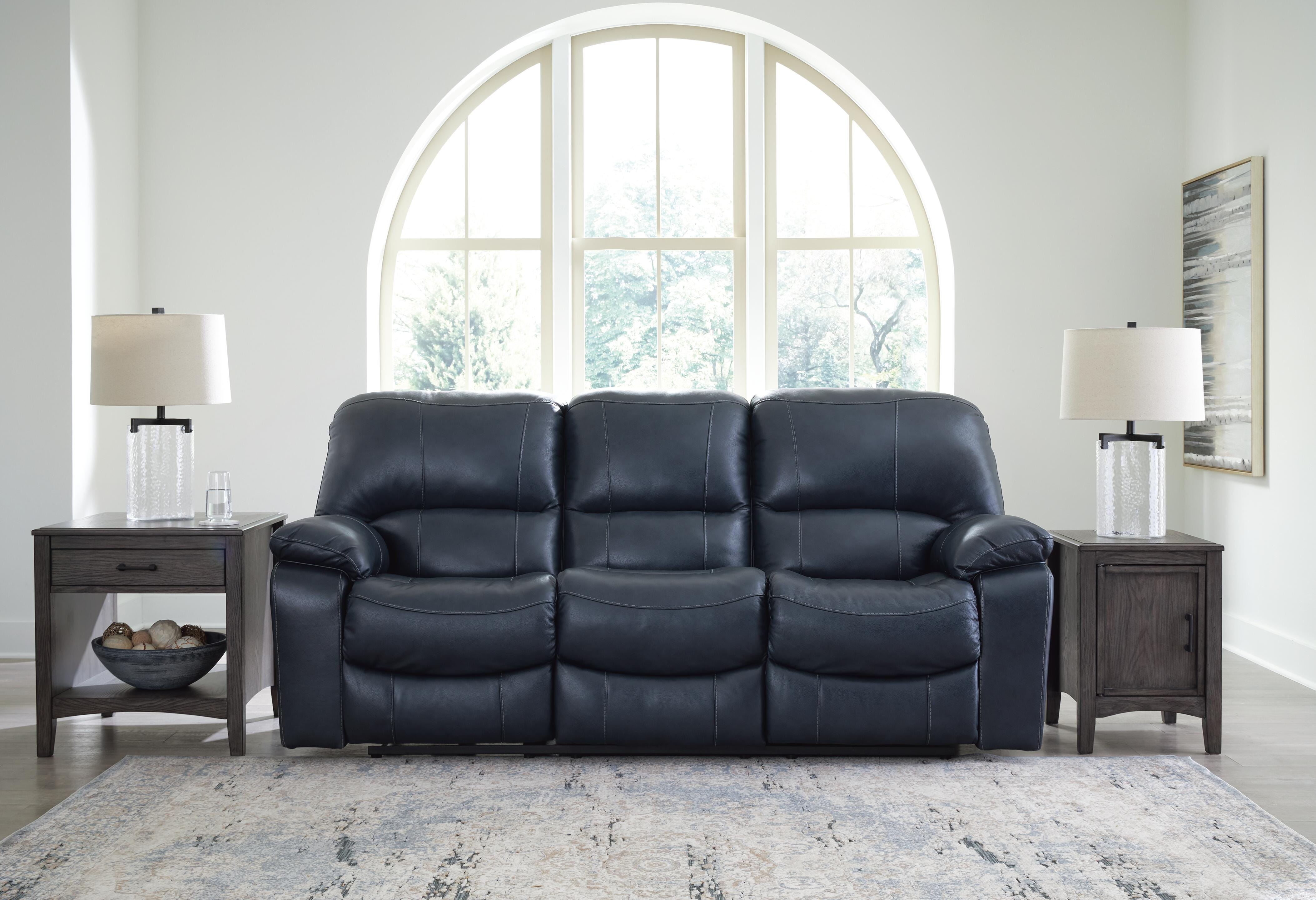 Click here for Leesworth Power Leather Reclining Sofa Leather  Oc... prices