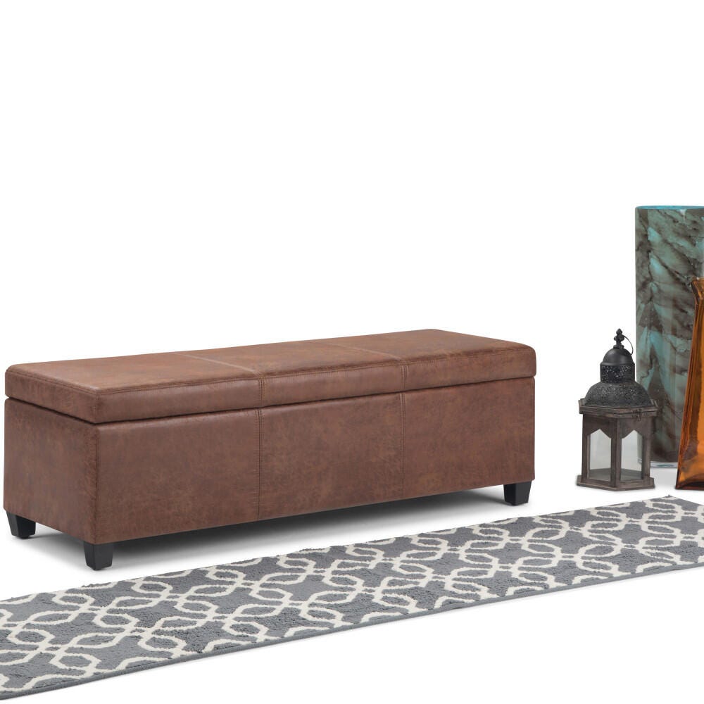 Click here for Simpli Home Avalon Rectangular Storage Ottoman  Um... prices