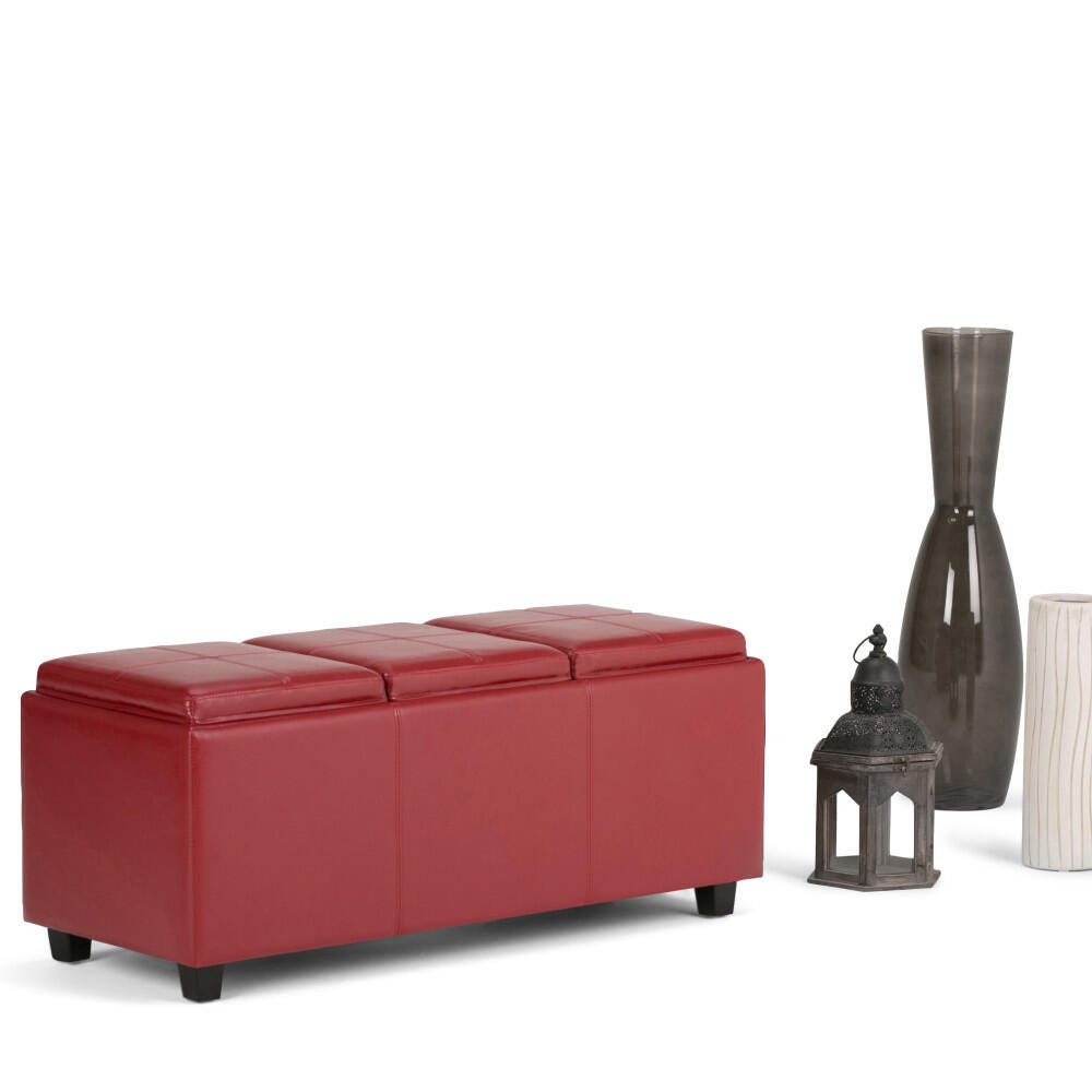 Click here for Simpli Home Avalon Storage Ottoman with Trays  Cri... prices