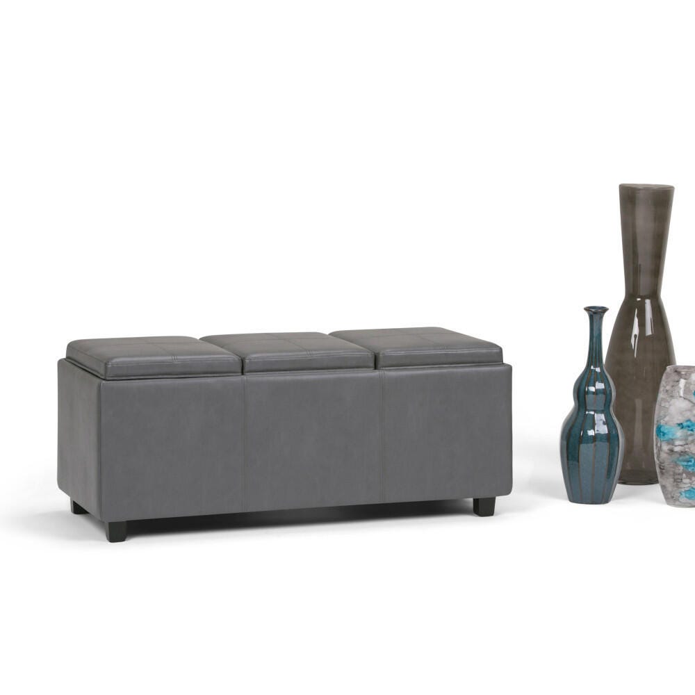 Click here for Simpli Home Avalon Storage Ottoman with Trays  Sto... prices