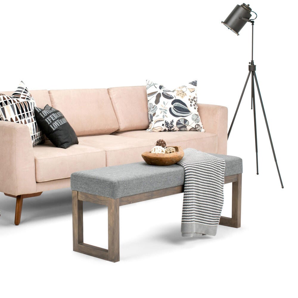 Click here for Simpli Home Milltown Ottoman Bench  Gray prices