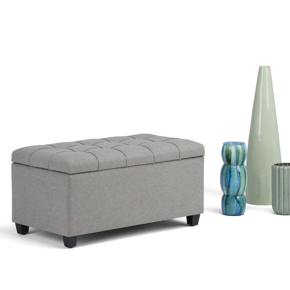 Click here for Sienna Rectangle Storage Ottoman  Dove Gray prices