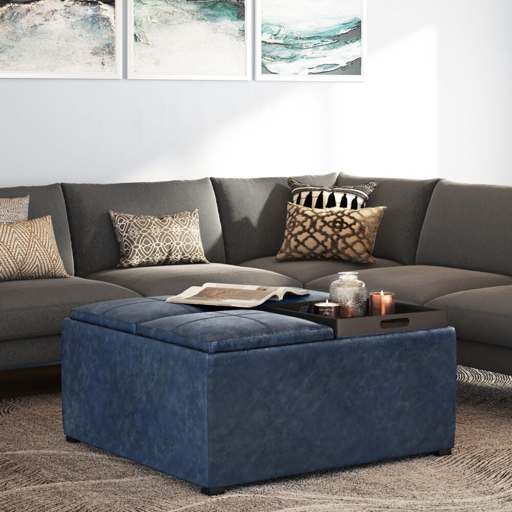 Click here for Simpli Home Avalon 35 Coffee Table Storage Ottoman... prices