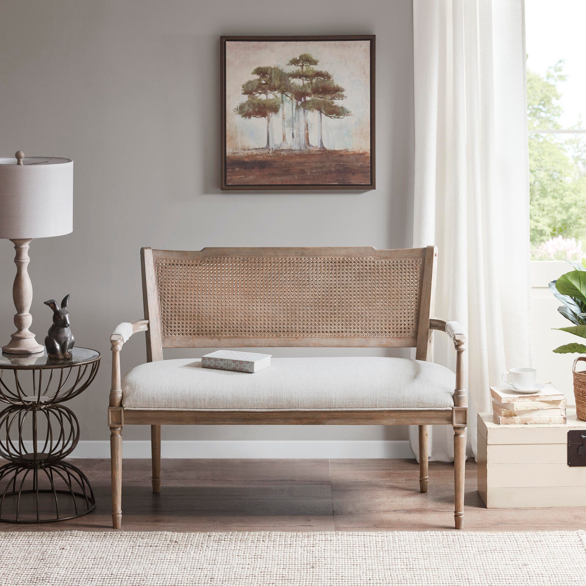 Click here for Edison Settee  Beige/Natural prices