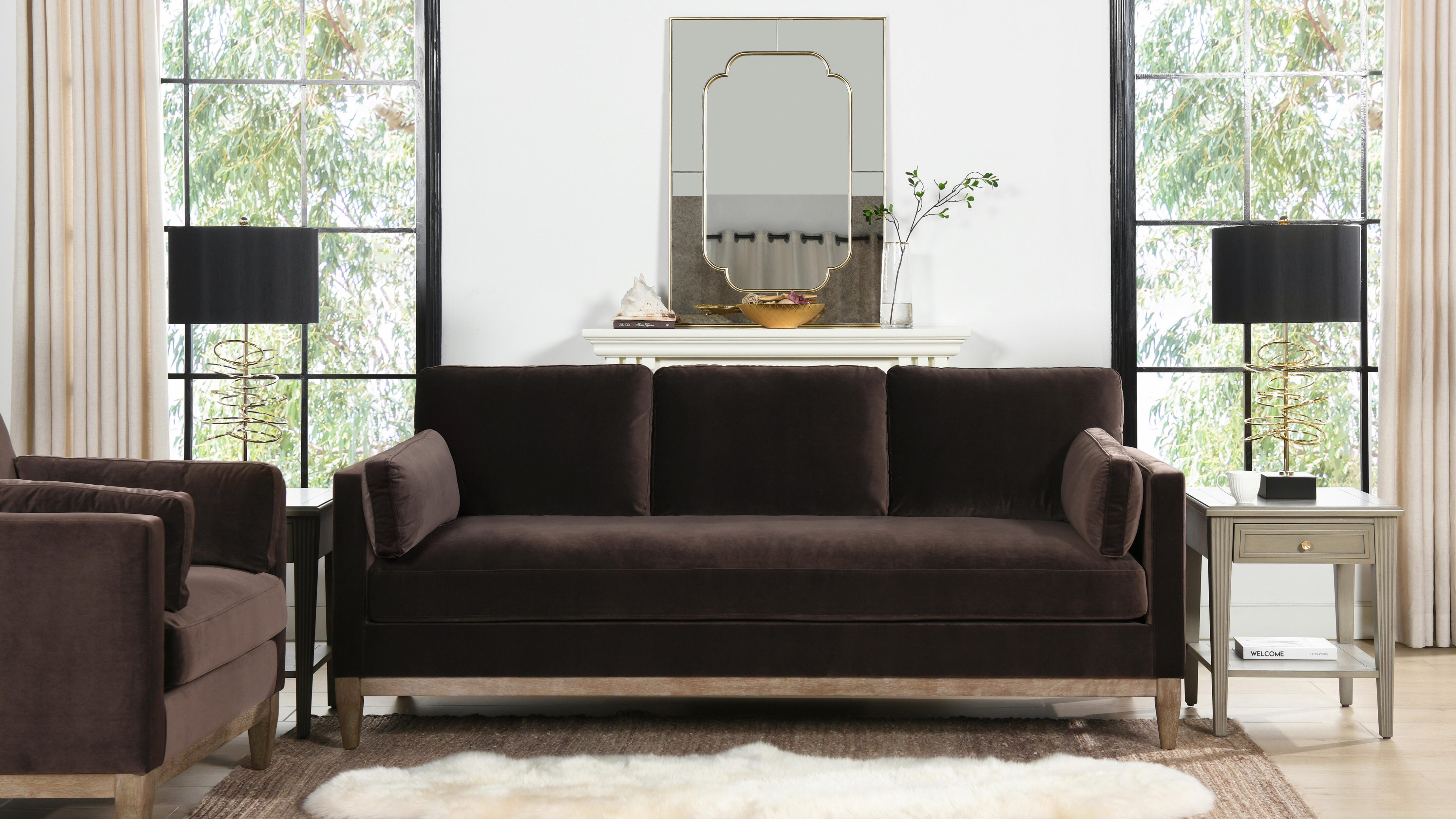 Click here for Jennifer Taylor home Knox Sofa  Deep Brown prices
