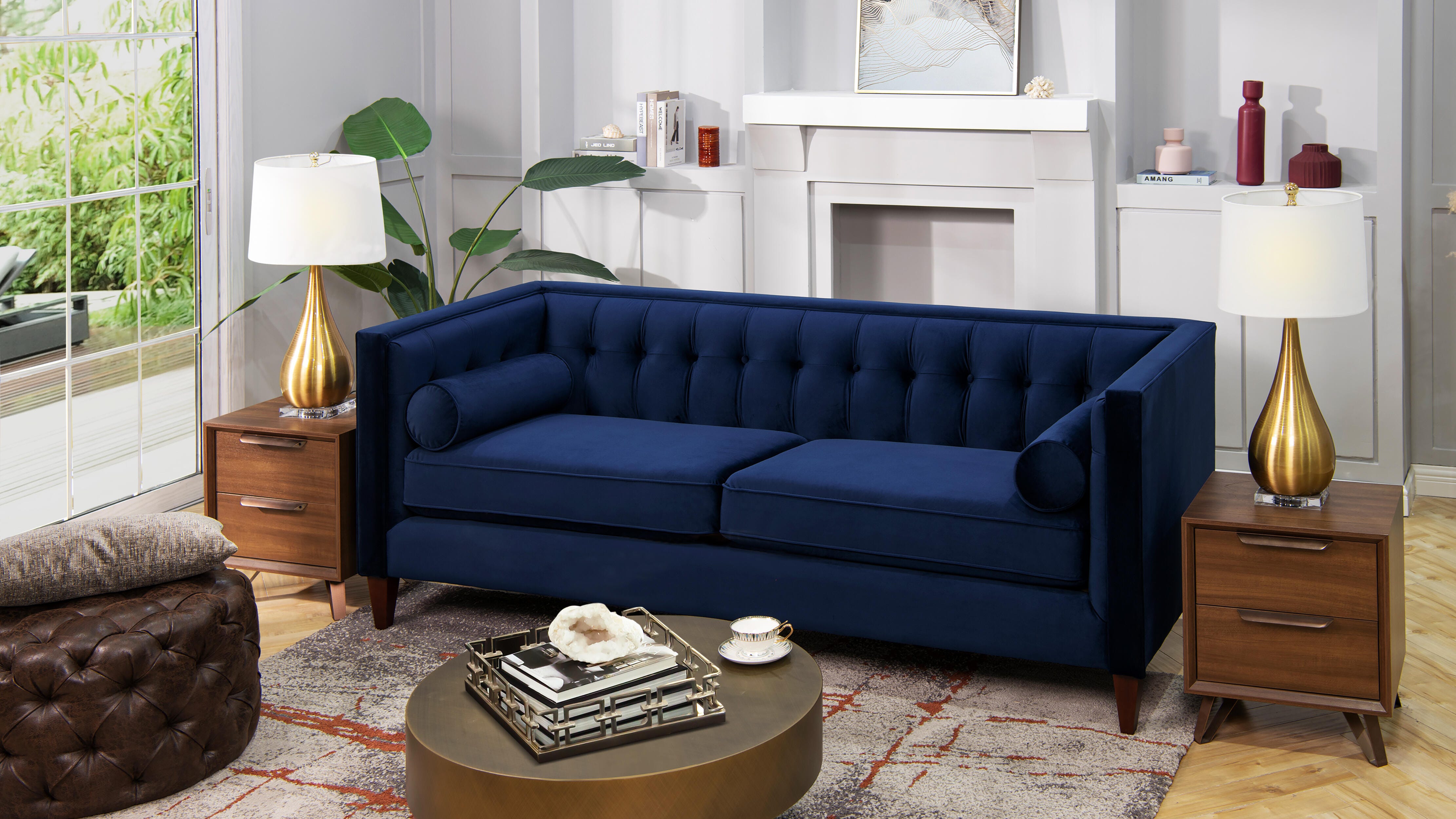 Click here for Jennifer Taylor home Jack Sofa  Navy Blue prices