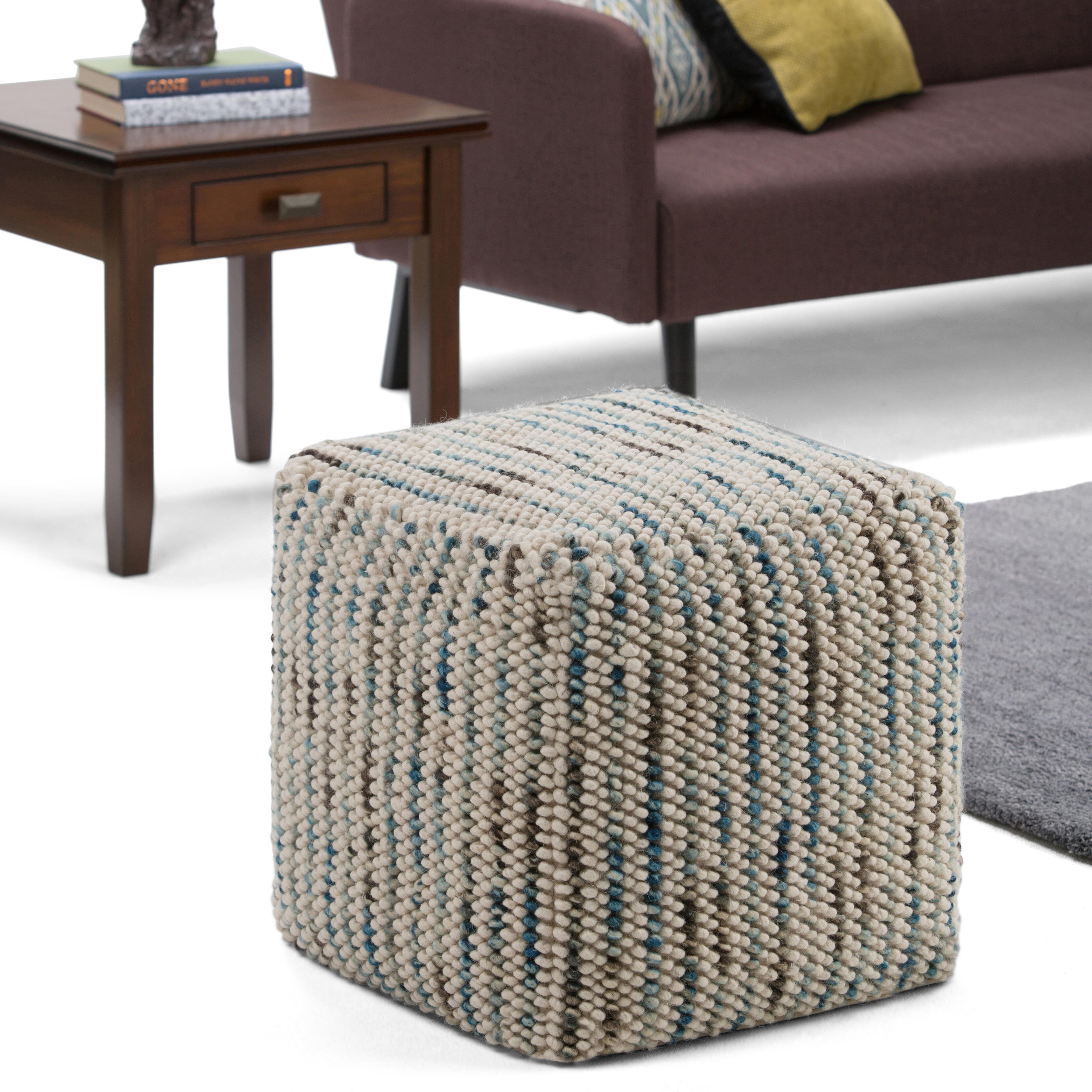 Click here for Simpli Home Zoey Pouf  Multi prices