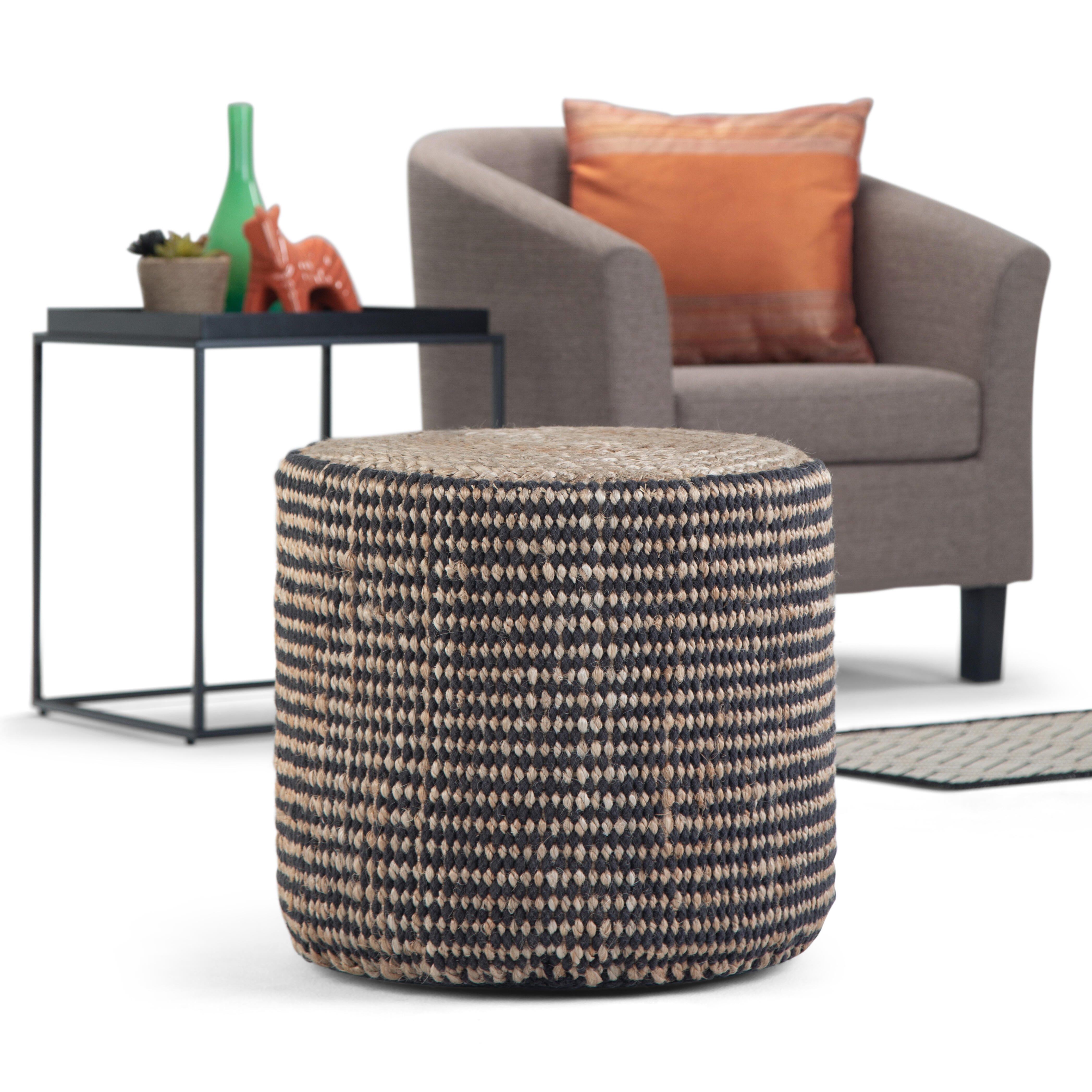 Click here for Simpli Home Larissa Braided Pouf  Natural prices